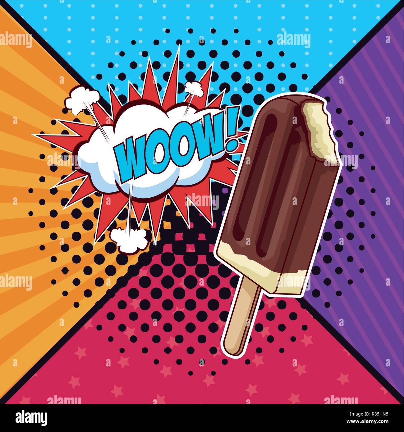 Woow pop art Stock Vector Image & Art - Alamy