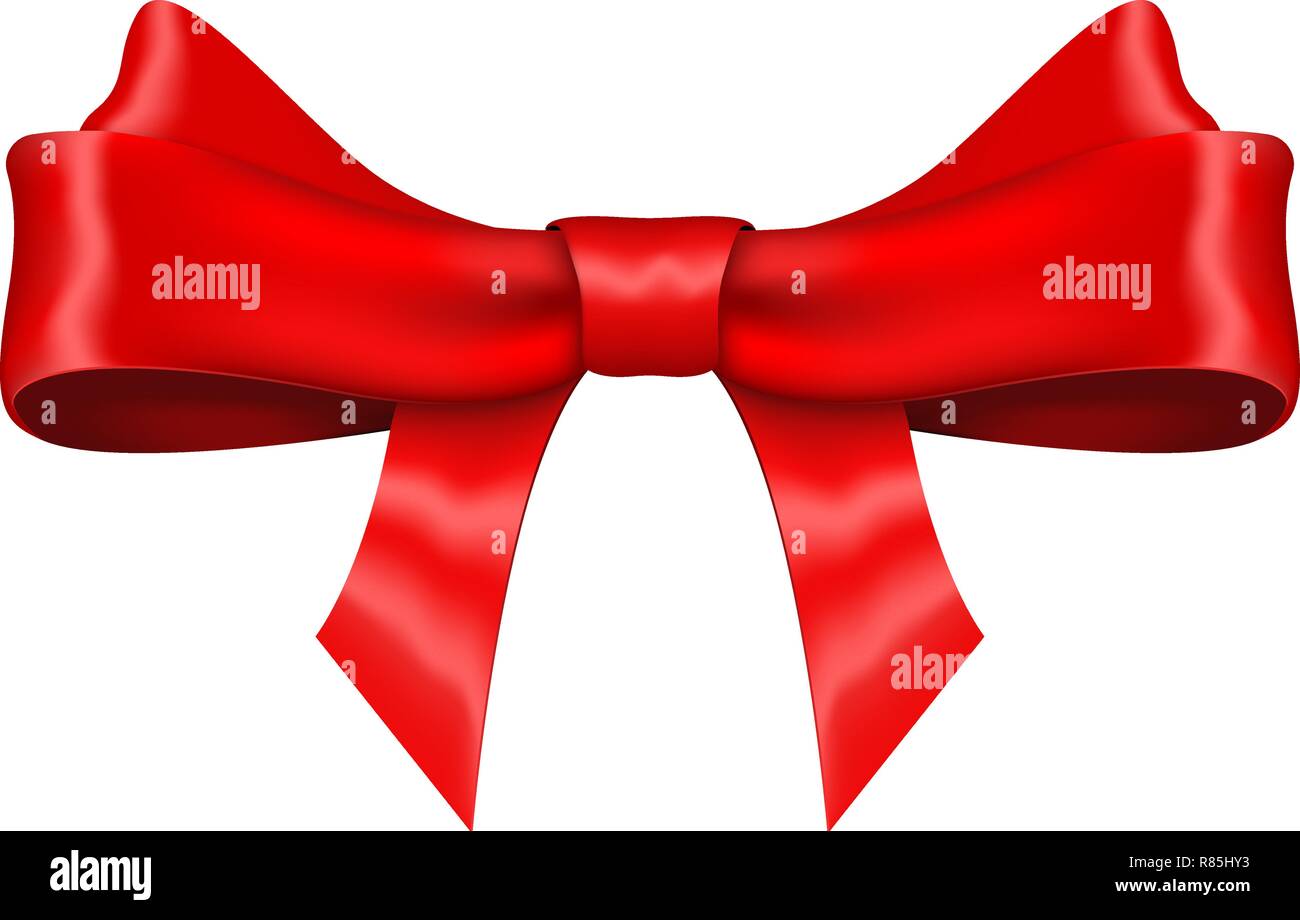 Red ribbon bow Stock Vector Images - Alamy
