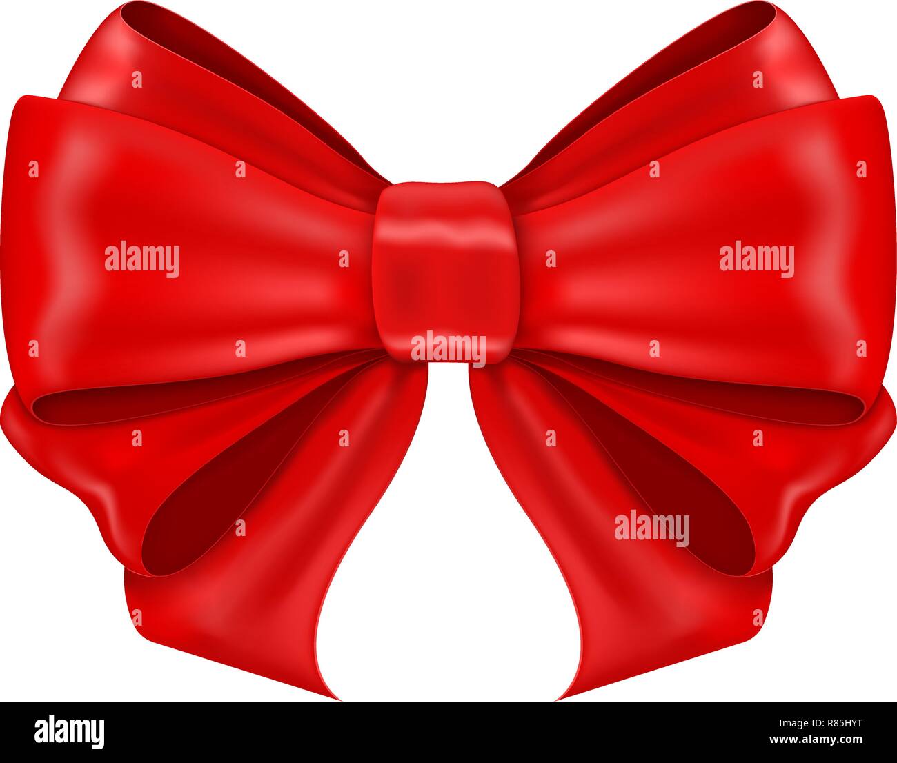 Red ribbon bow Stock Vector Images - Alamy