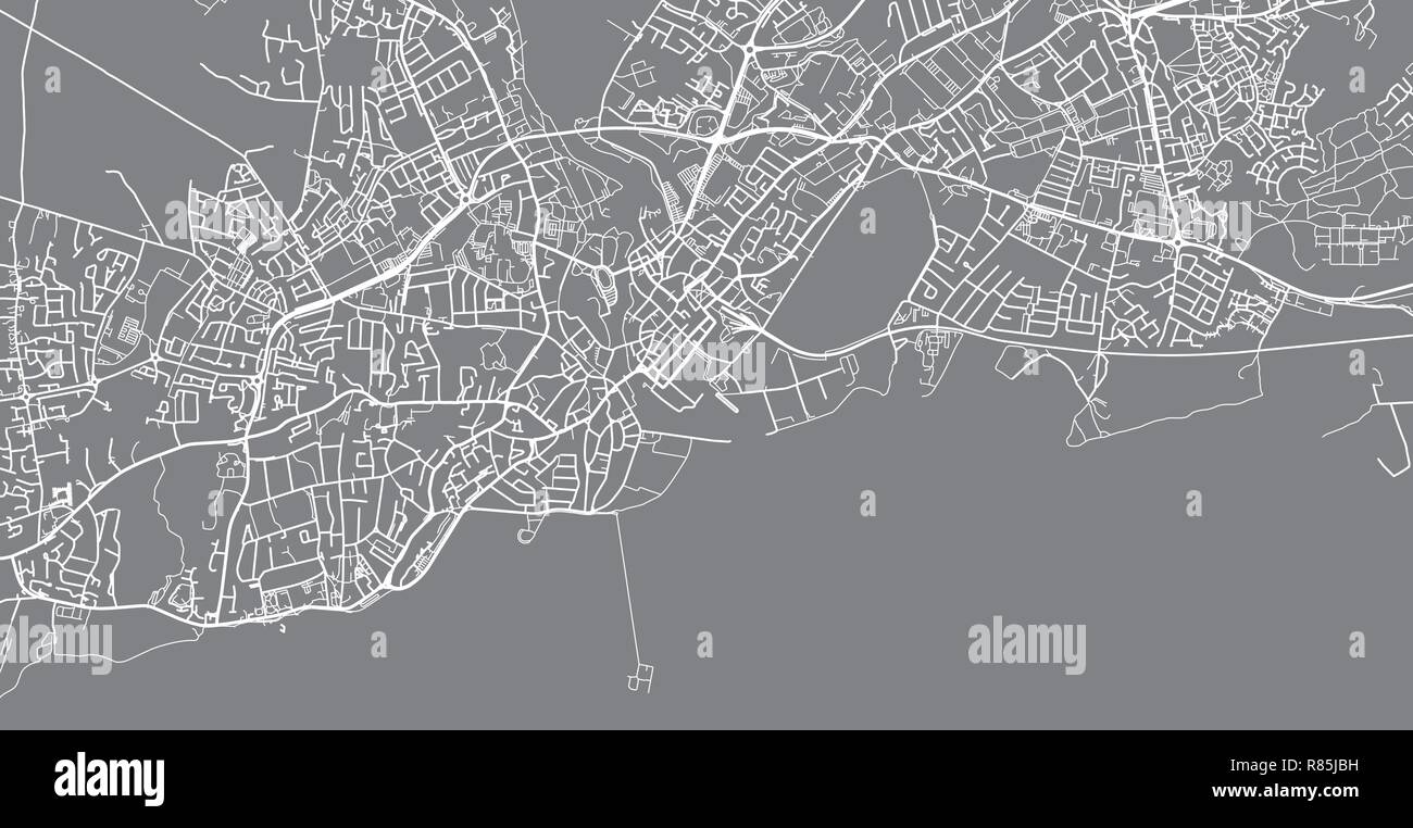 Urban vector city map of Galway, Ireland Stock Vector Image & Art - Alamy