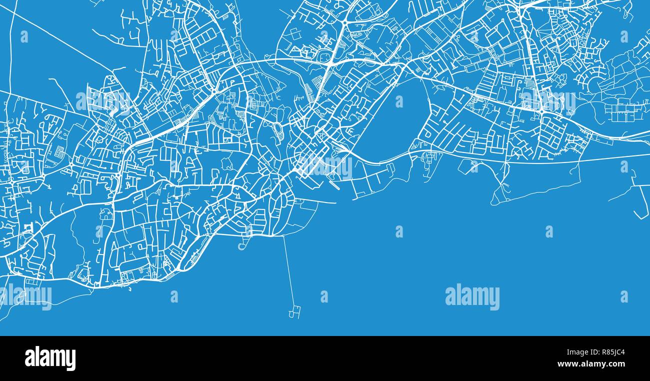 Urban vector city map of Galway, Ireland Stock Vector Image & Art - Alamy