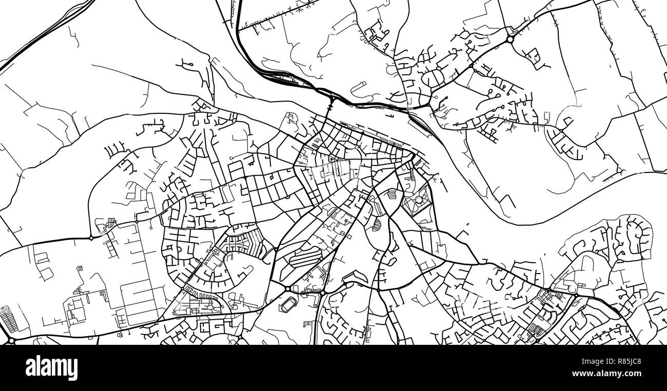 Urban vector city map of Waterford, Ireland Stock Vector Image & Art ...