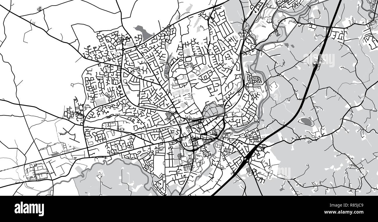 Lisburn road map Stock Vector Images - Alamy