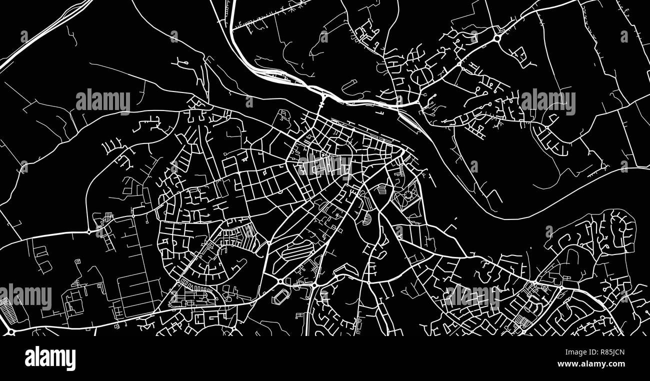 Urban vector city map of Waterford, Ireland Stock Vector Image & Art ...