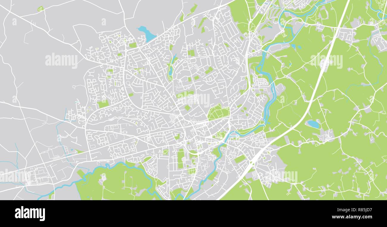 Lisburn road map Stock Vector Images - Alamy