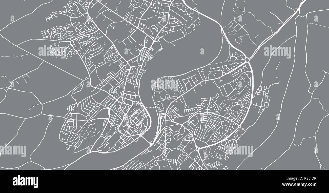 Derry city map hi-res stock photography and images - Alamy
