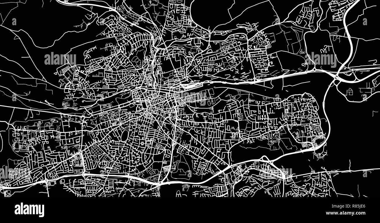 Urban vector city map of Cork, Ireland Stock Vector Image & Art - Alamy