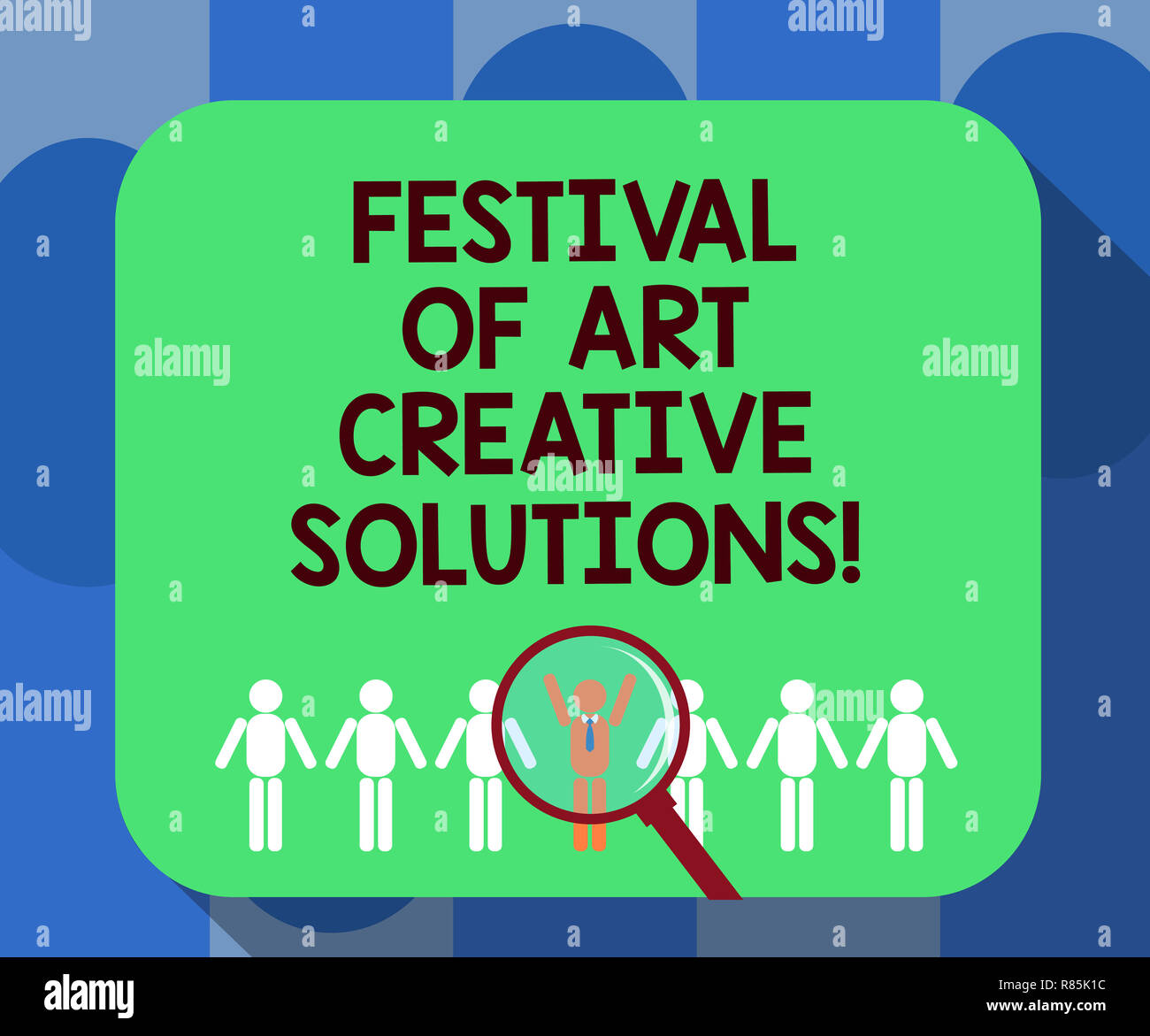 Handwriting text writing Festival Of Art Creative Solutions. Concept ...