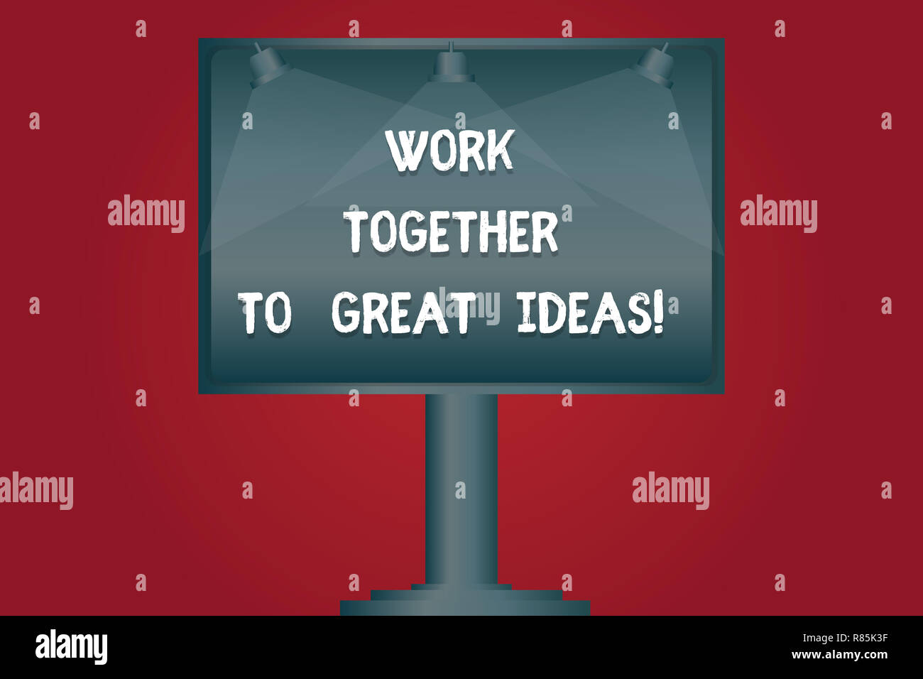 Writing note showing Work Together To Great Ideas. Business photo ...