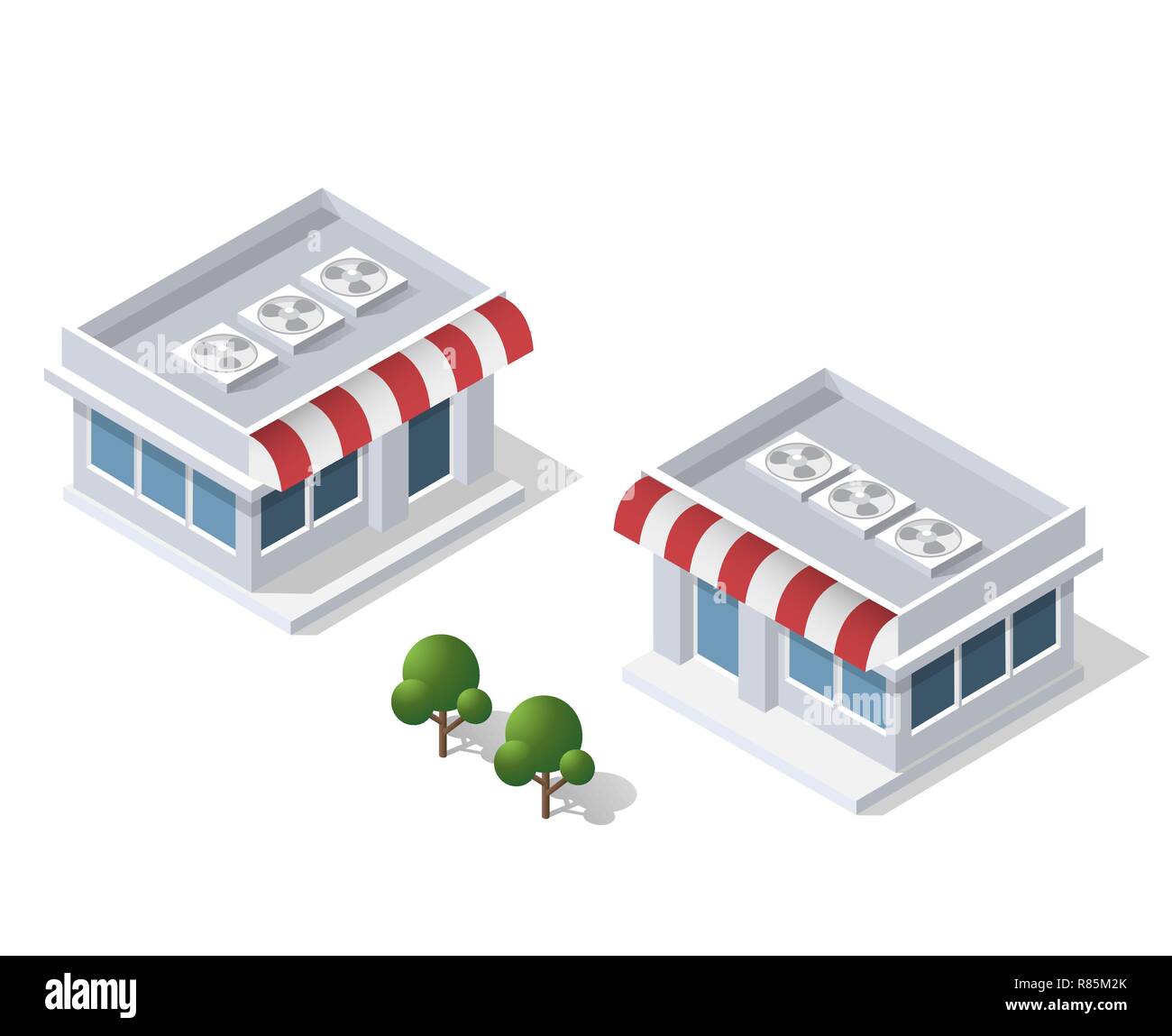 Small city flat empty Stock Vector Images - Alamy