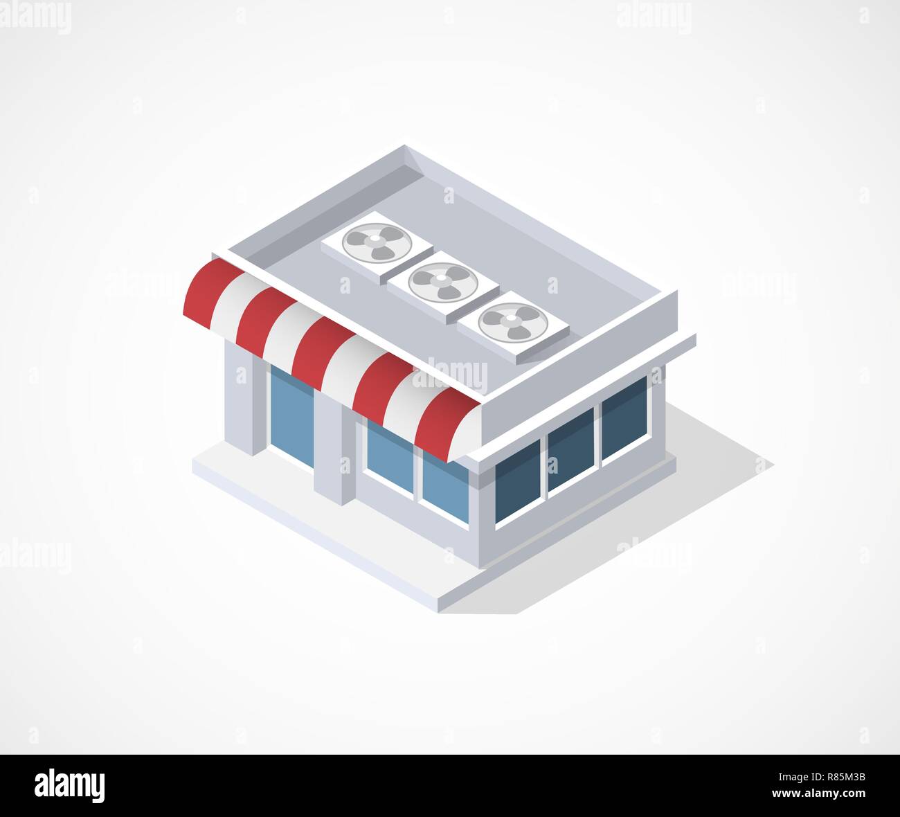 Small city flat empty Stock Vector Images - Alamy