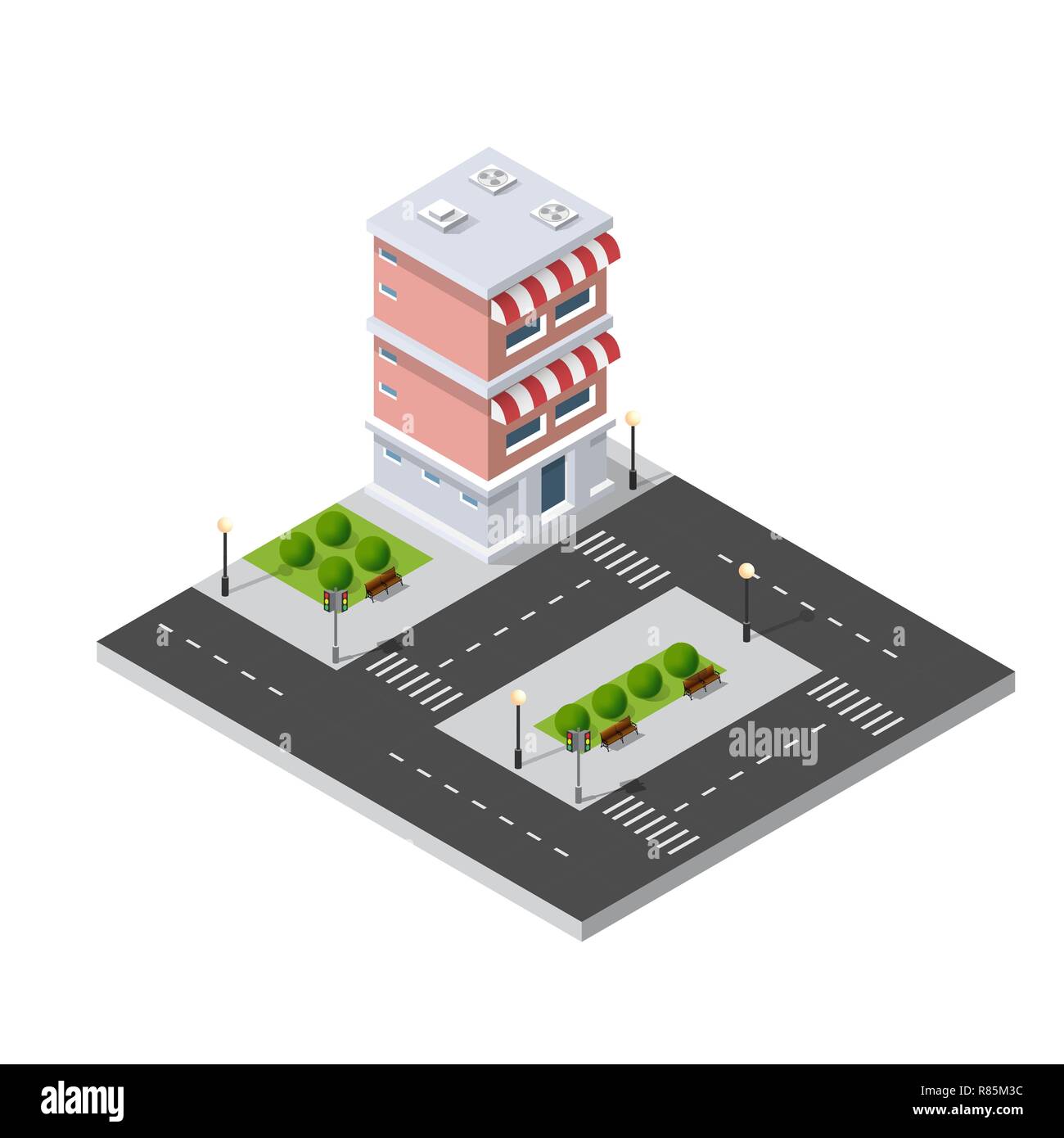 3d render city Stock Vector Images - Alamy