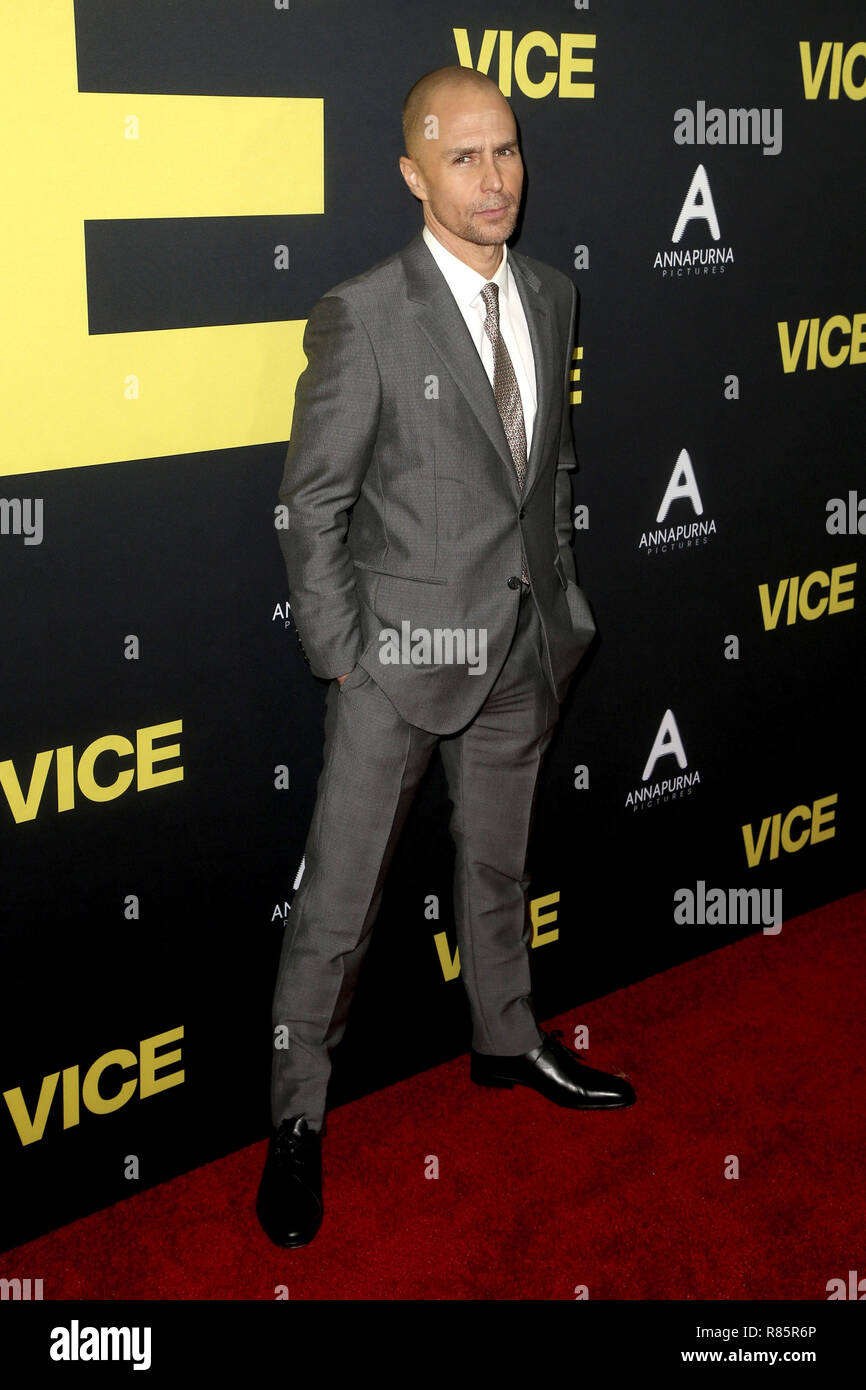 Sam Rockwell attending the 'Vice' World premiere at the Samuel Goldwyn ...
