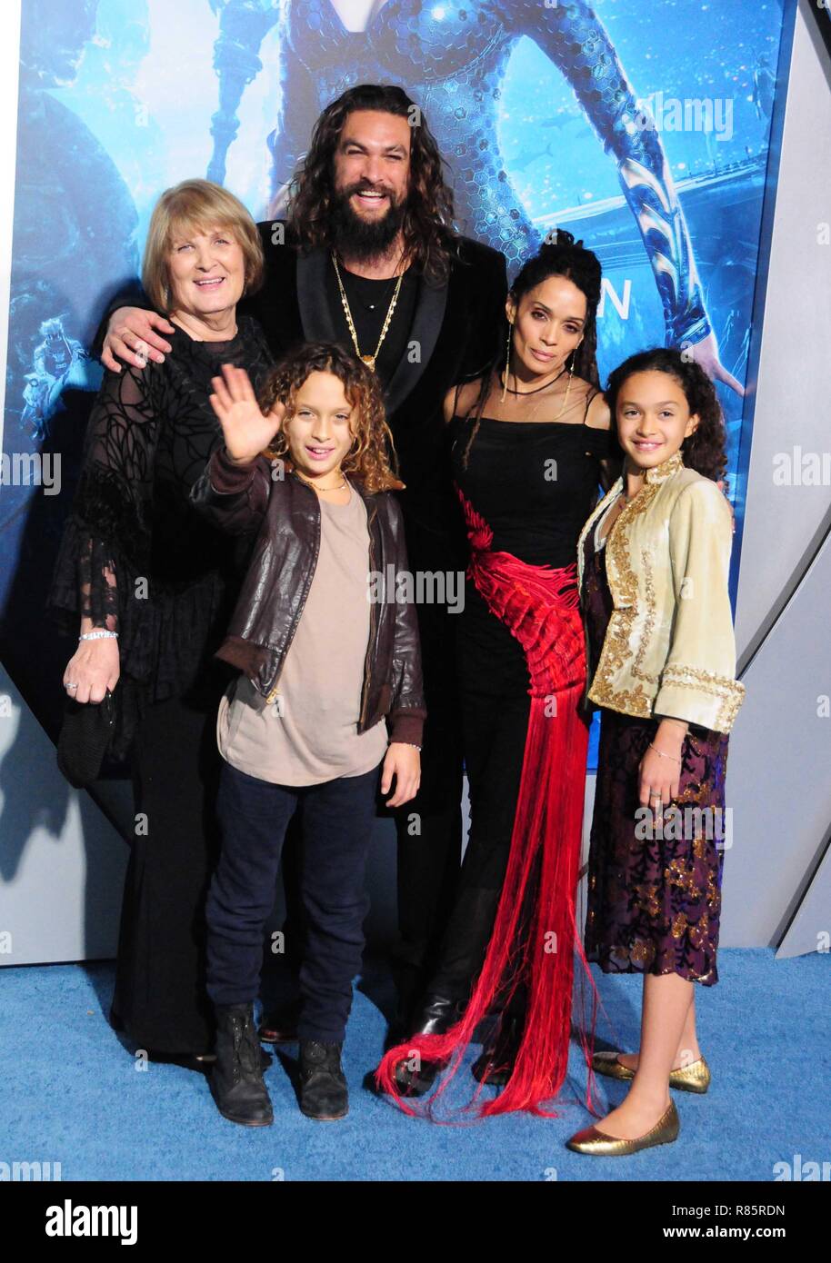 Los Angeles, USA. 12th Dec 2018. Coni Momoa, Actor Jason Momoa, Nakoa ...