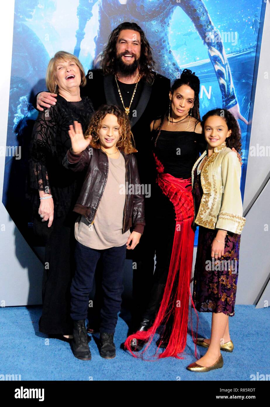 Los Angeles, USA. 12th Dec 2018. Coni Momoa, Actor Jason Momoa, Nakoa ...