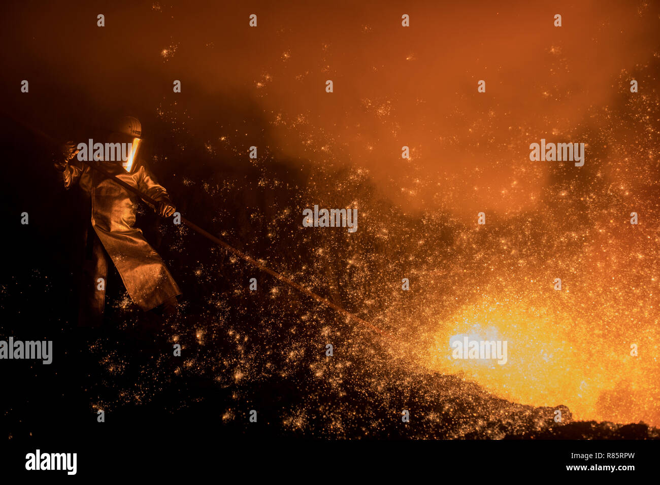 Blast furnace operator hi-res stock photography and images - Alamy