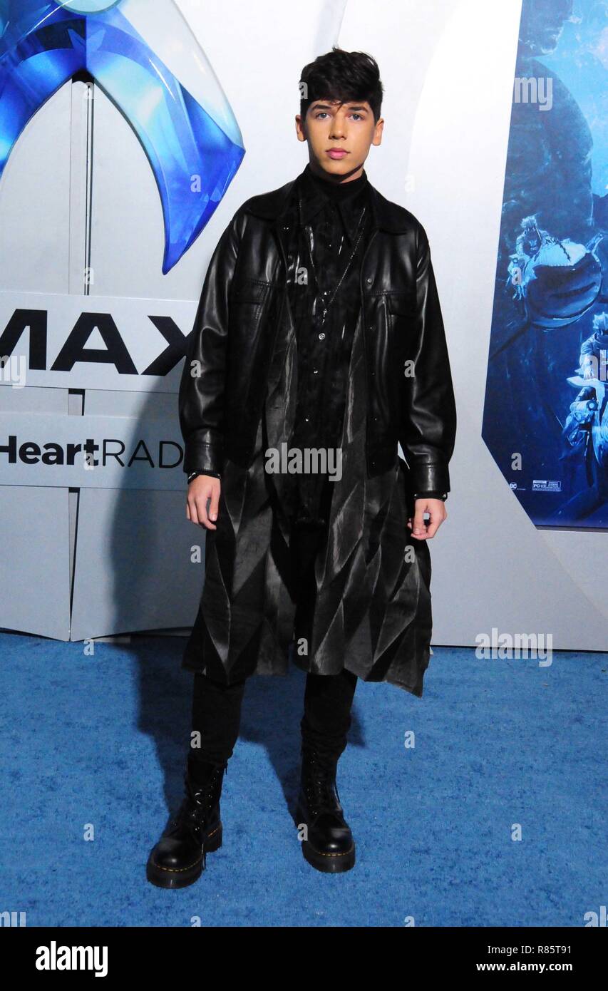 Los Angeles, USA. 12th Dec 2018. Content creator Mario Selman attends ...