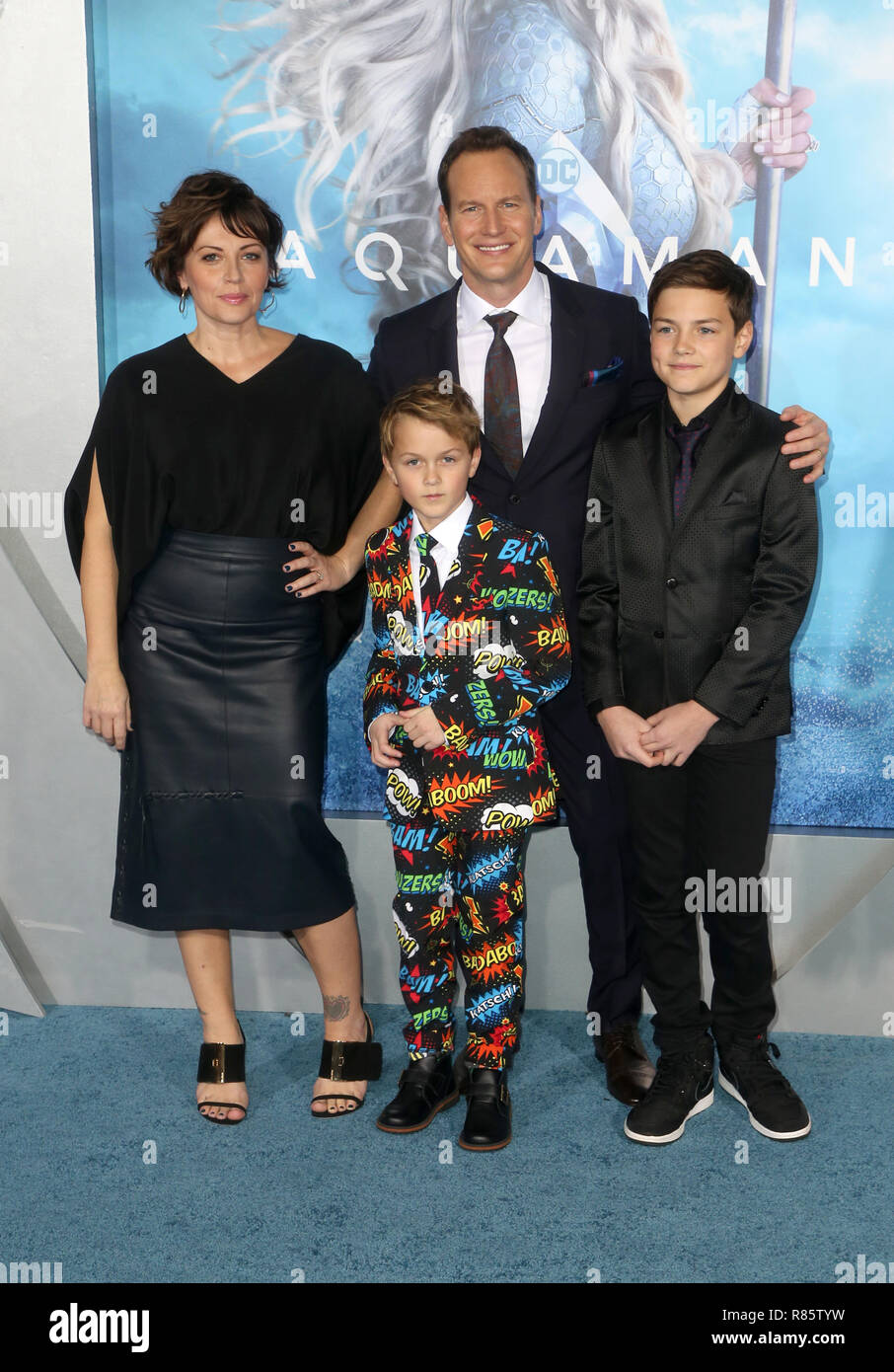 Hollywood, Ca. 12th Dec, 2018. Dagmara Dominczyk, Patrick Wilson, Kalin ...