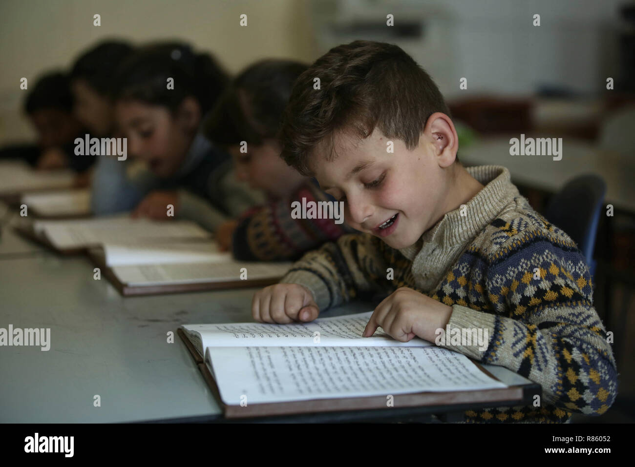 Samaritan kids learn their ancient Samaritan language at the hands of ...
