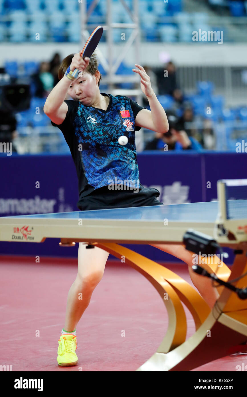 Incheon, South Korea. 13th Dec, 2018. Zhu Yuling (CHN) Table Tennis ...