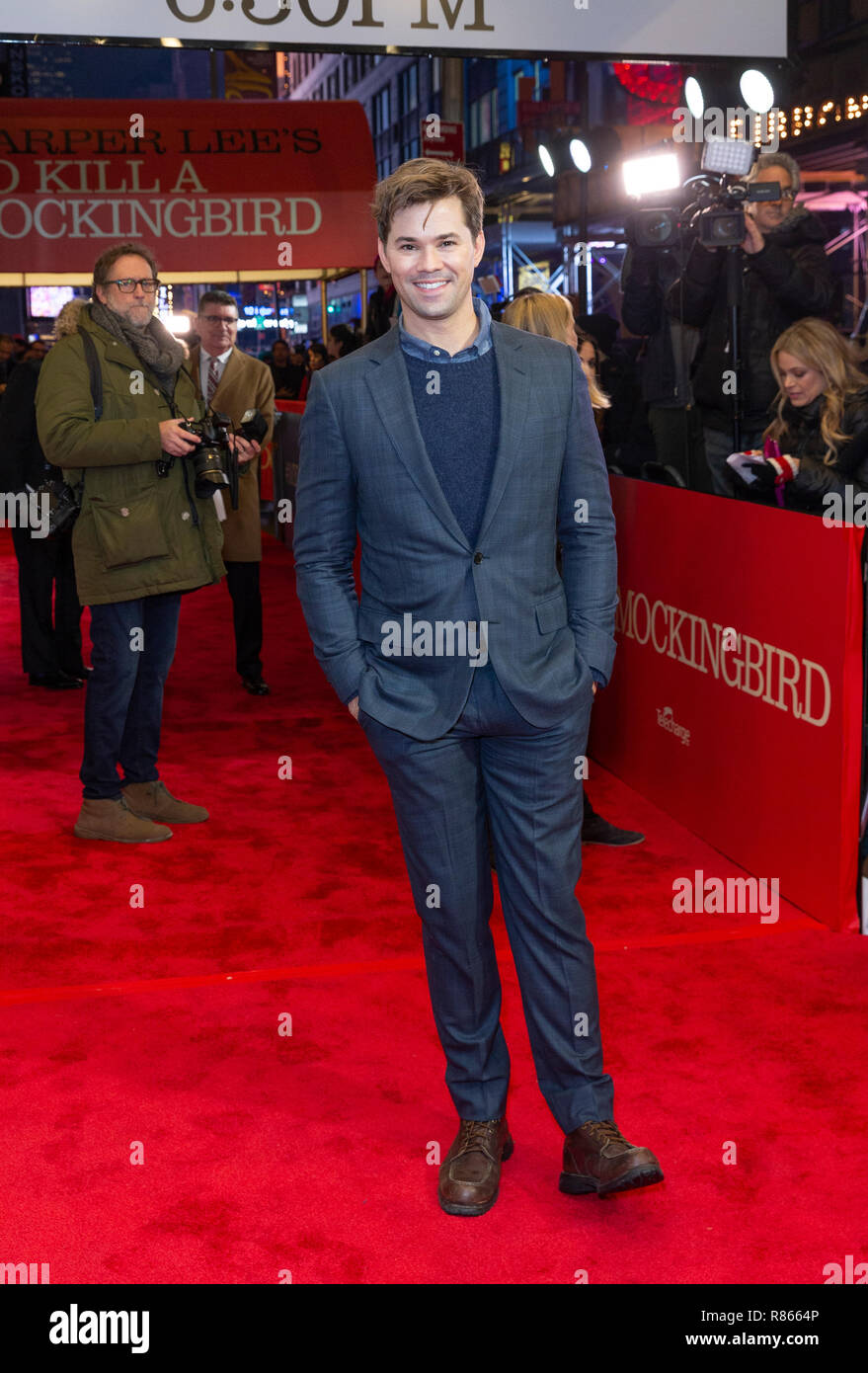 New York, NY - December 13, 2018: Andrew Rannells attends 'To Kill A ...