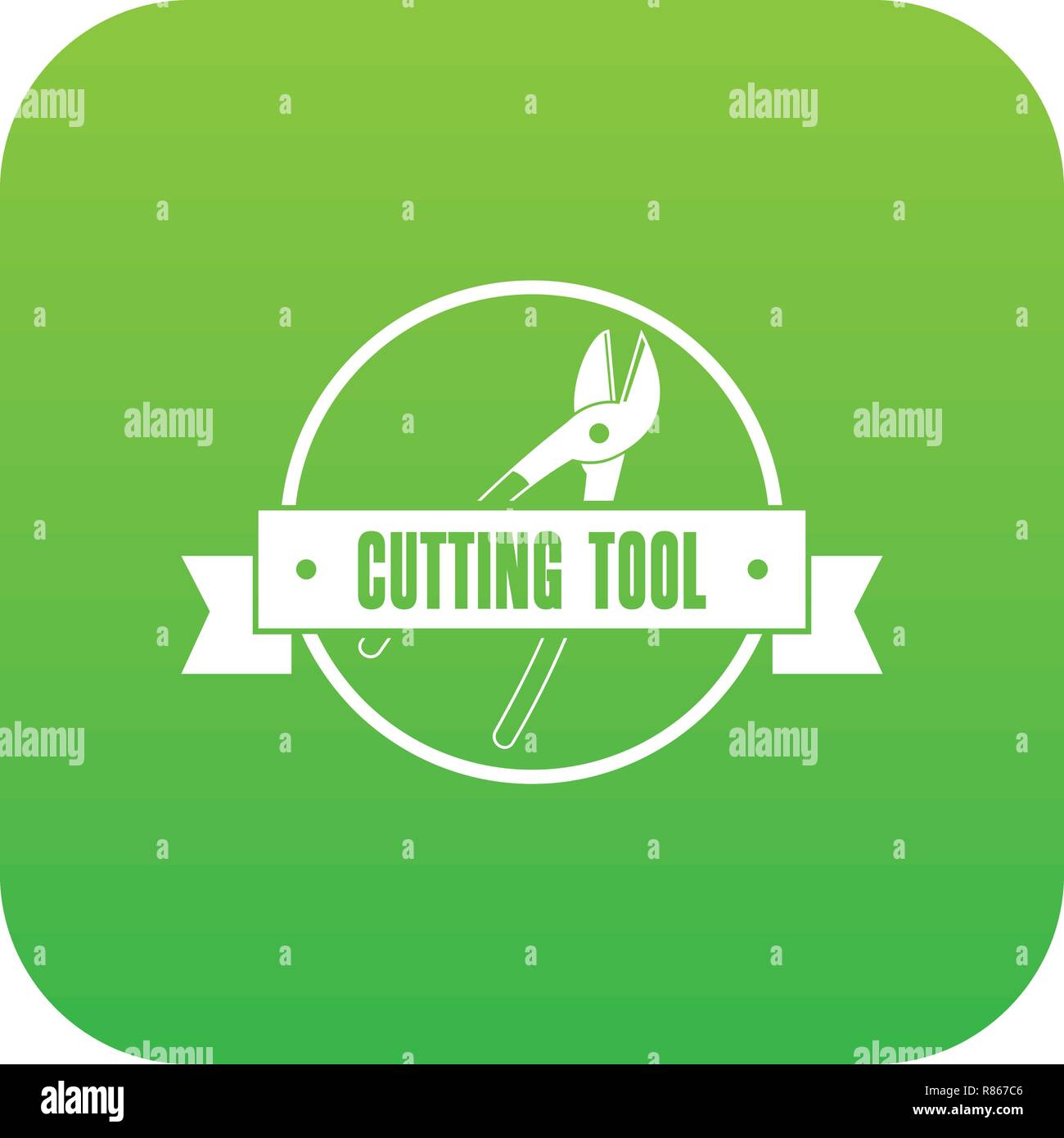 Cutting tool icon green vector Stock Vector Image & Art - Alamy