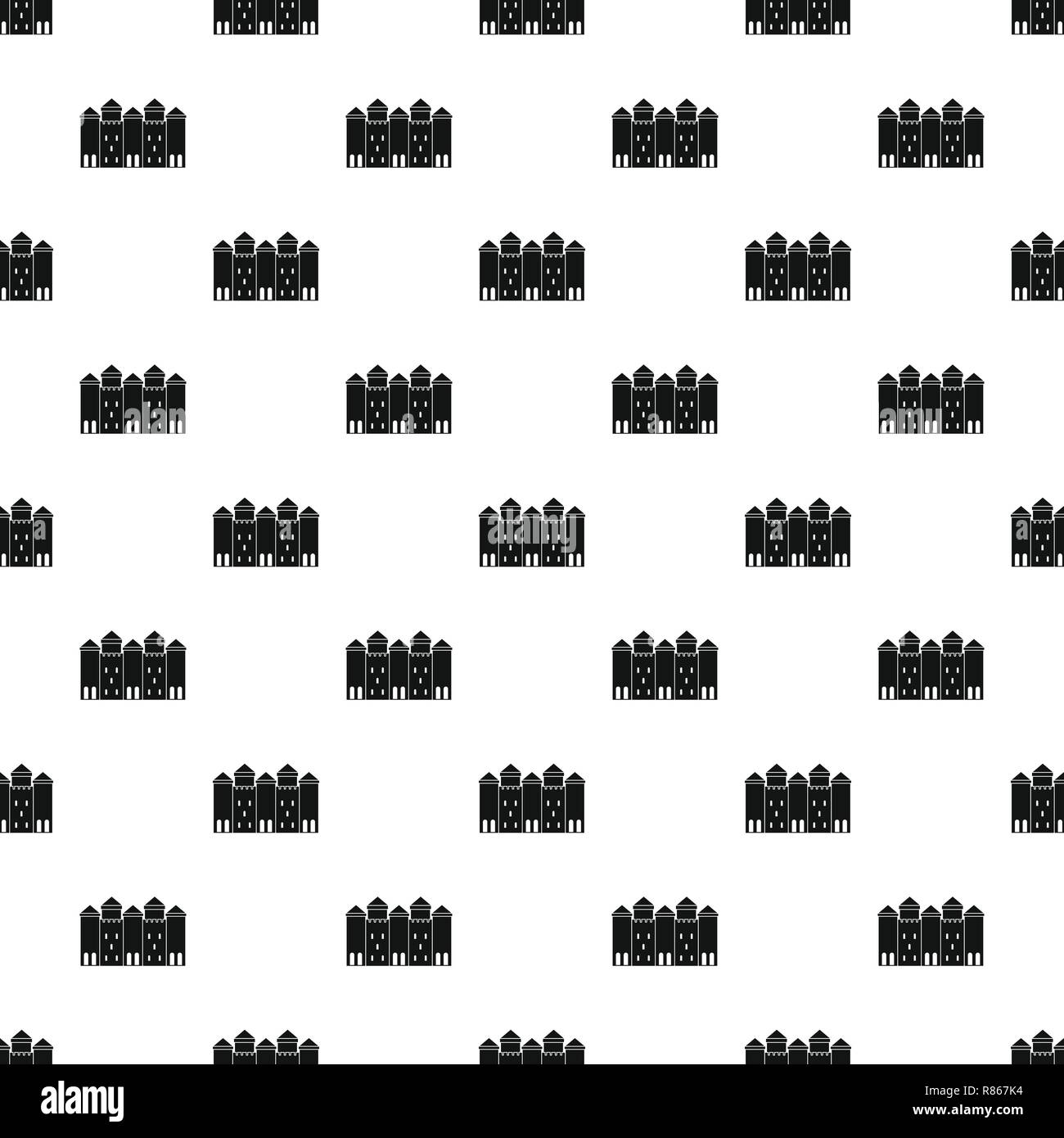 Old castle pattern vector seamless Stock Vector Image & Art - Alamy
