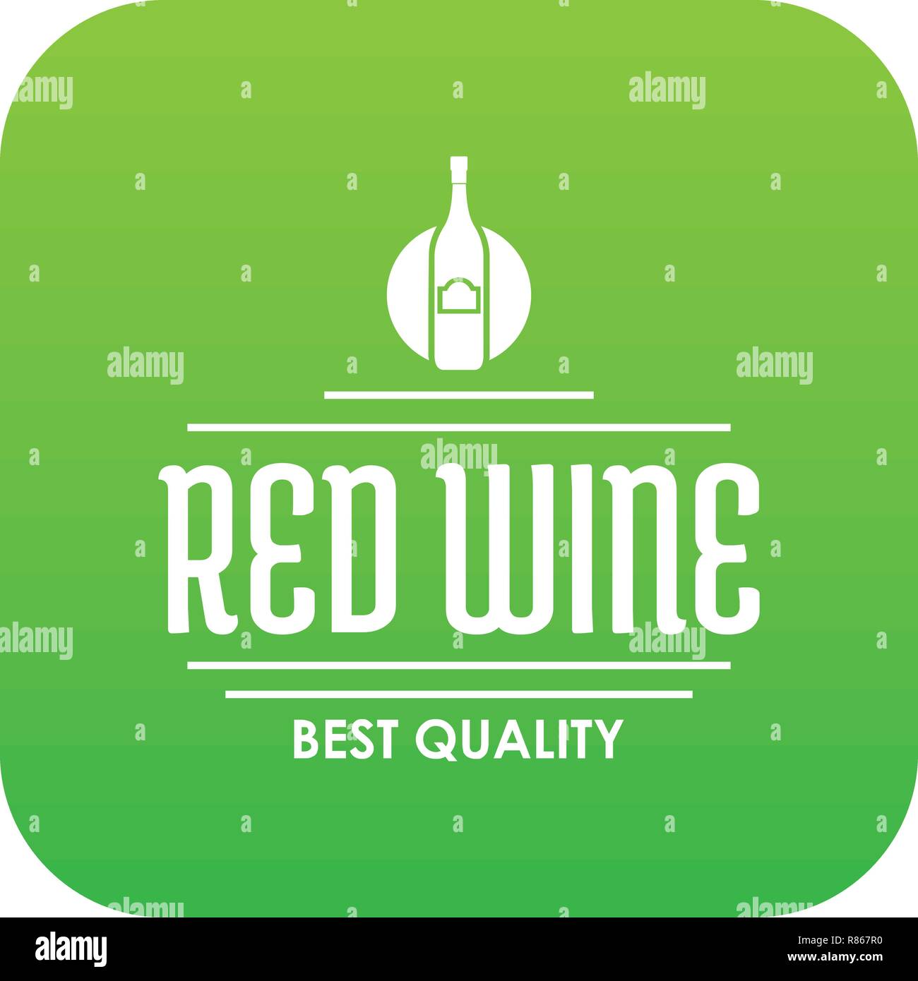 Red wine icon green vector Stock Vector Image & Art - Alamy