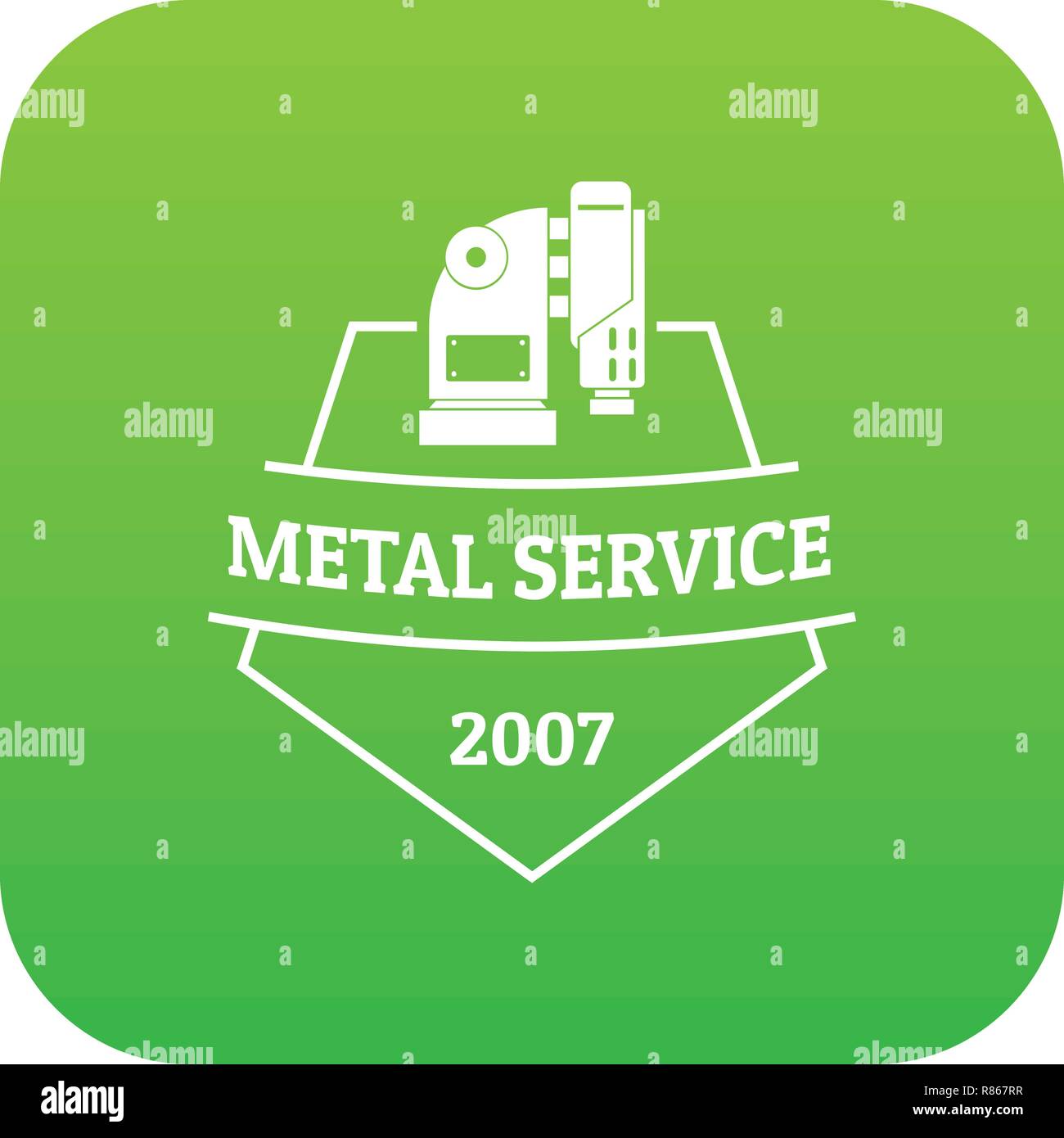 Mechanic service icon green vector Stock Vector Image & Art - Alamy
