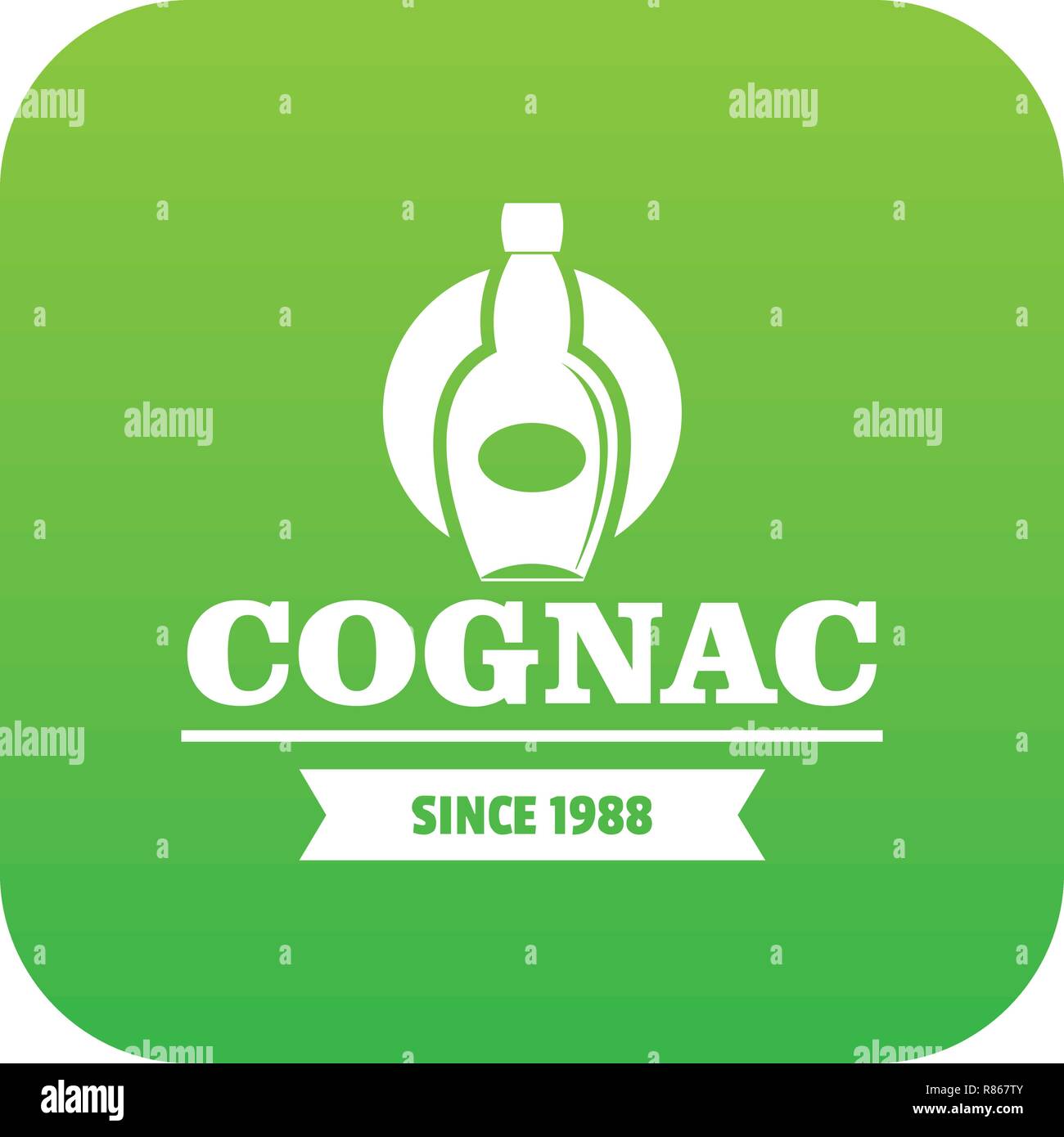 Luxury cognac icon green vector Stock Vector Image & Art - Alamy