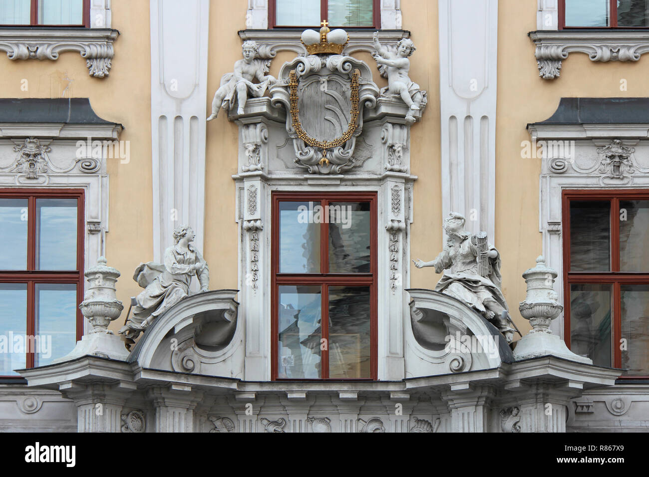 the Kinsky mansion in Vienna (Austria Stock Photo - Alamy