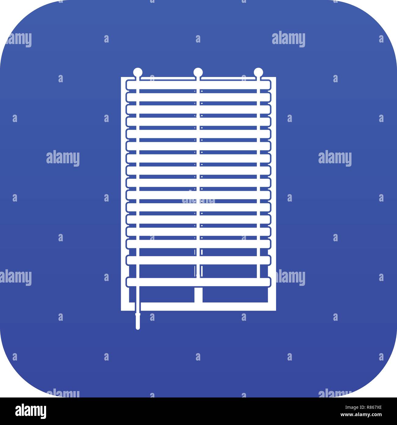 Window with wooden jalousie icon digital blue Stock Vector Image & Art ...