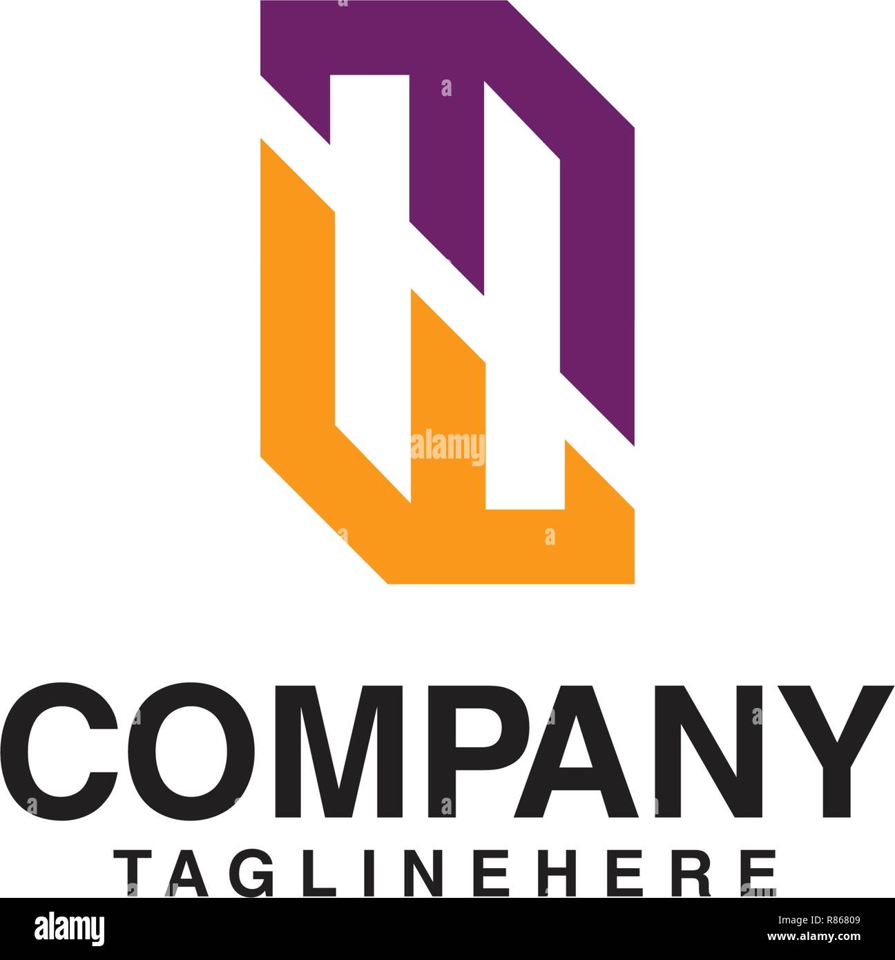 Letter rectangle logo sign symbol Stock Vector Images - Alamy