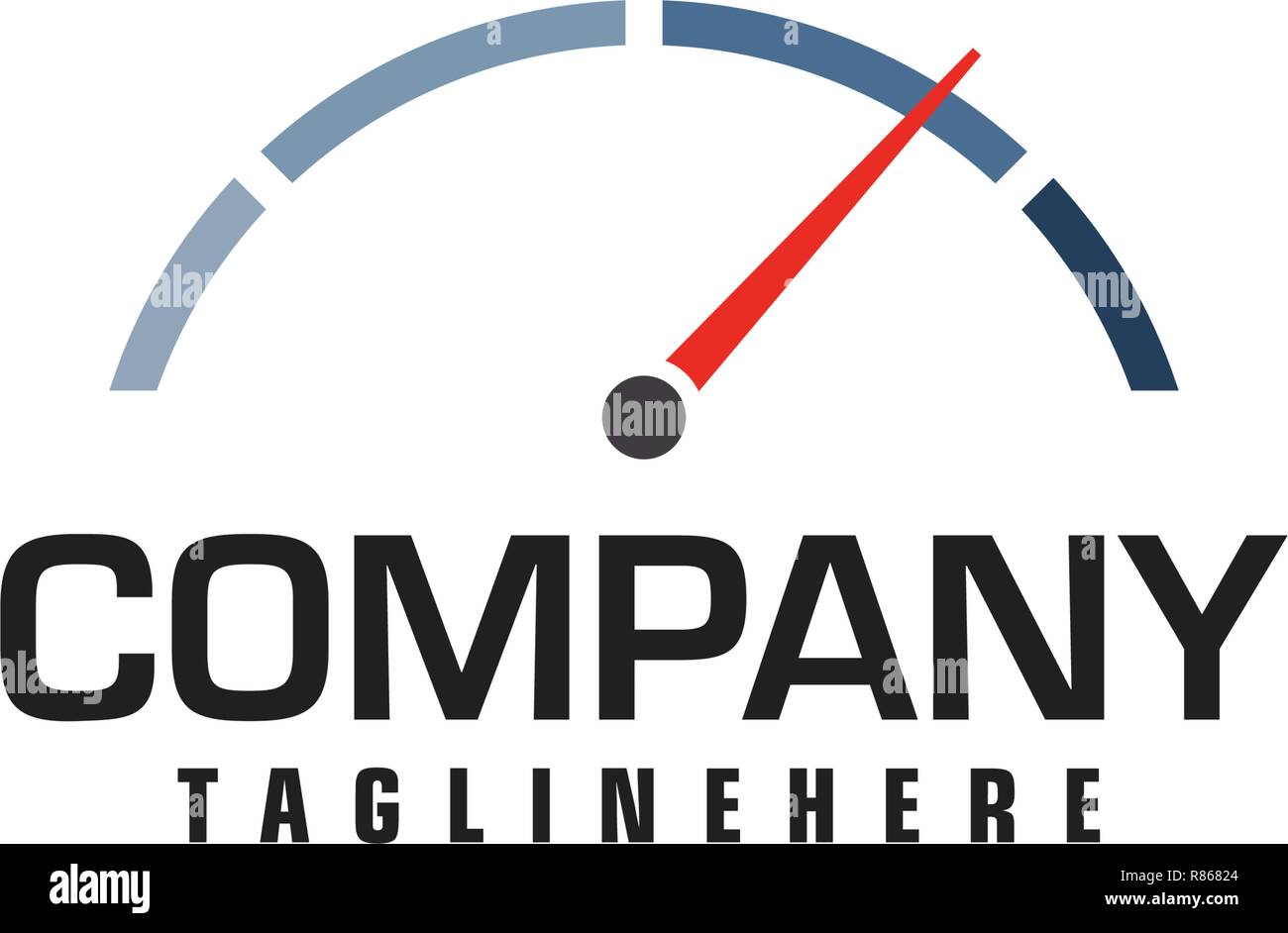 speedometer. abstract symbol of speed logo Stock Vector Image & Art - Alamy