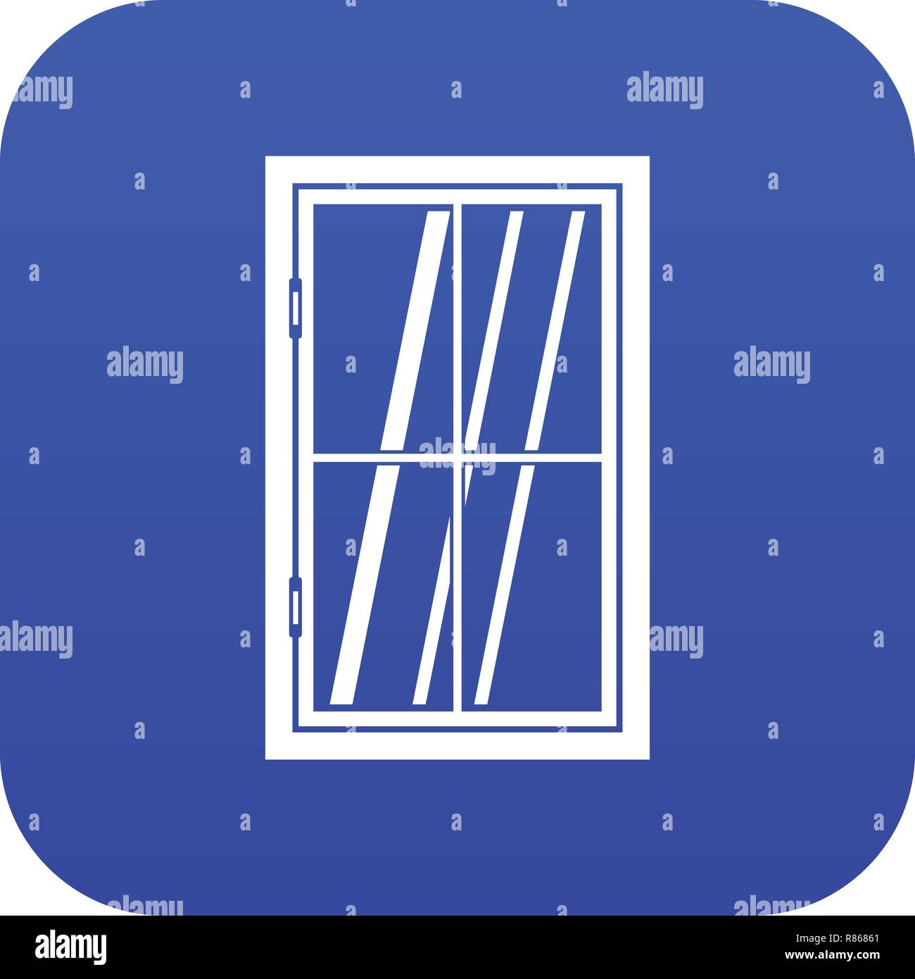 Closed window icon digital blue Stock Vector Image & Art - Alamy