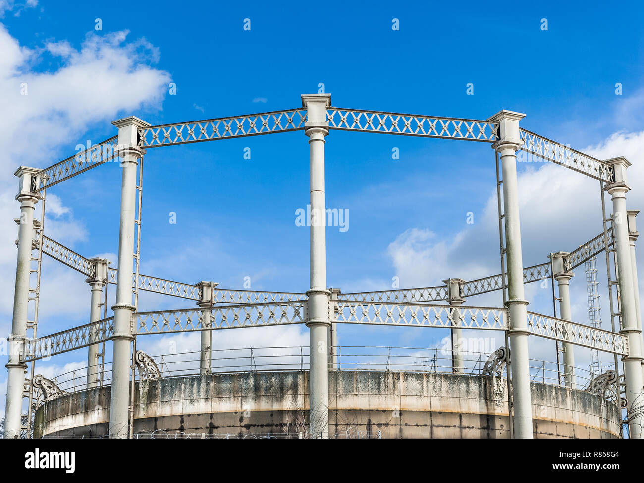 Old Iron Gas Tower structure Stock Photo - Alamy