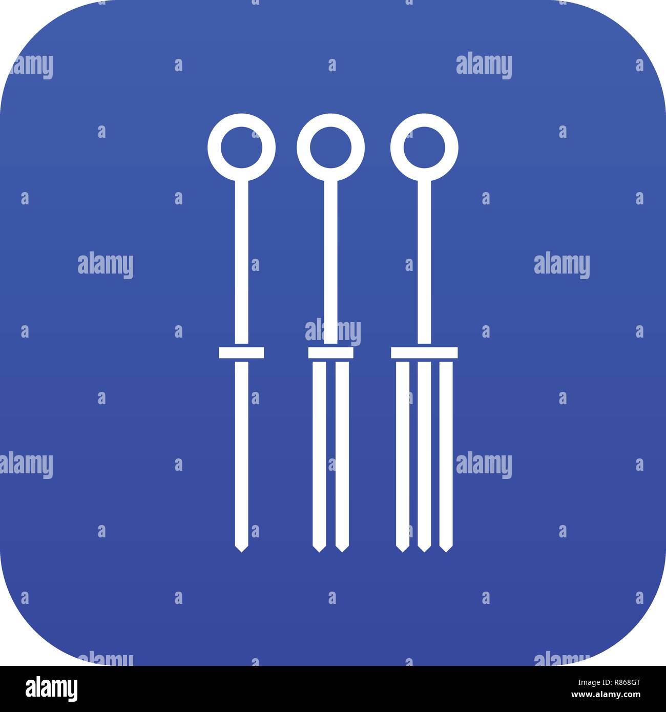 Tattoo needles icon digital blue Stock Vector Image & Art - Alamy