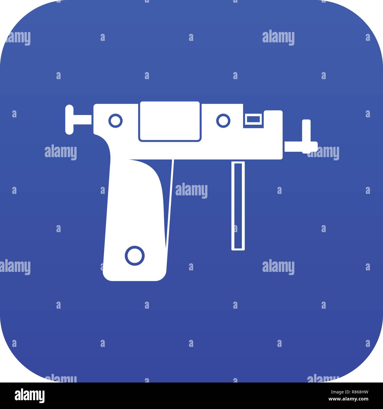 Piercing gun icon digital blue Stock Vector Image & Art - Alamy