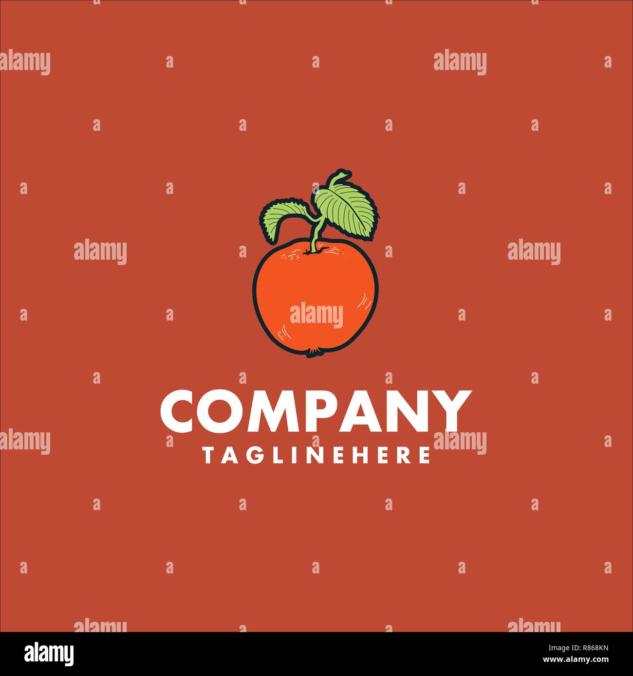 Fruit logo Stock Vector Images - Alamy