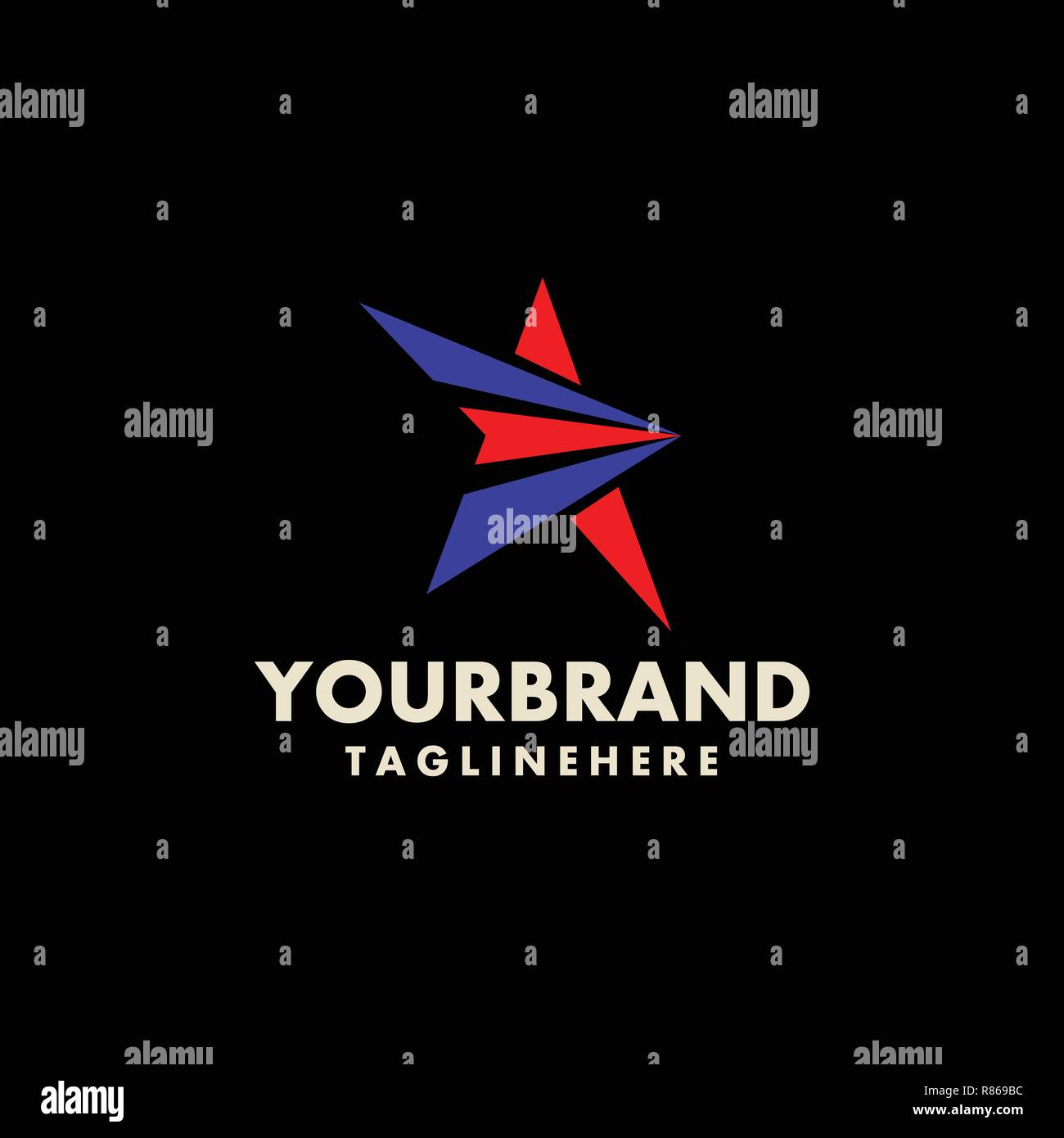 Star vector logo design branding corporate identity. Simple modern star ...