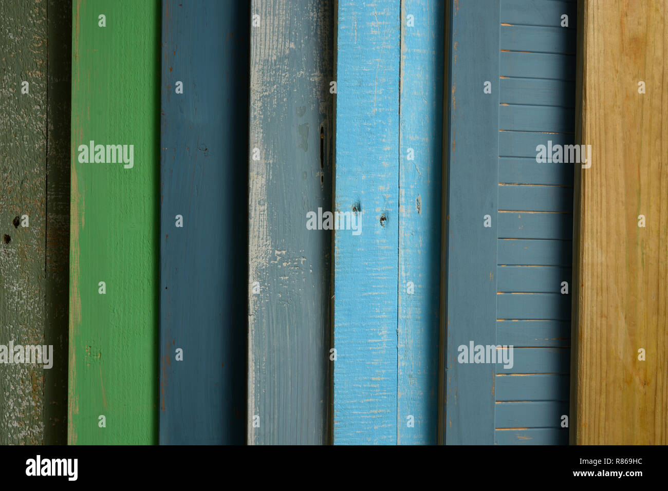colored wood strips - wood background - closeup Stock Photo - Alamy