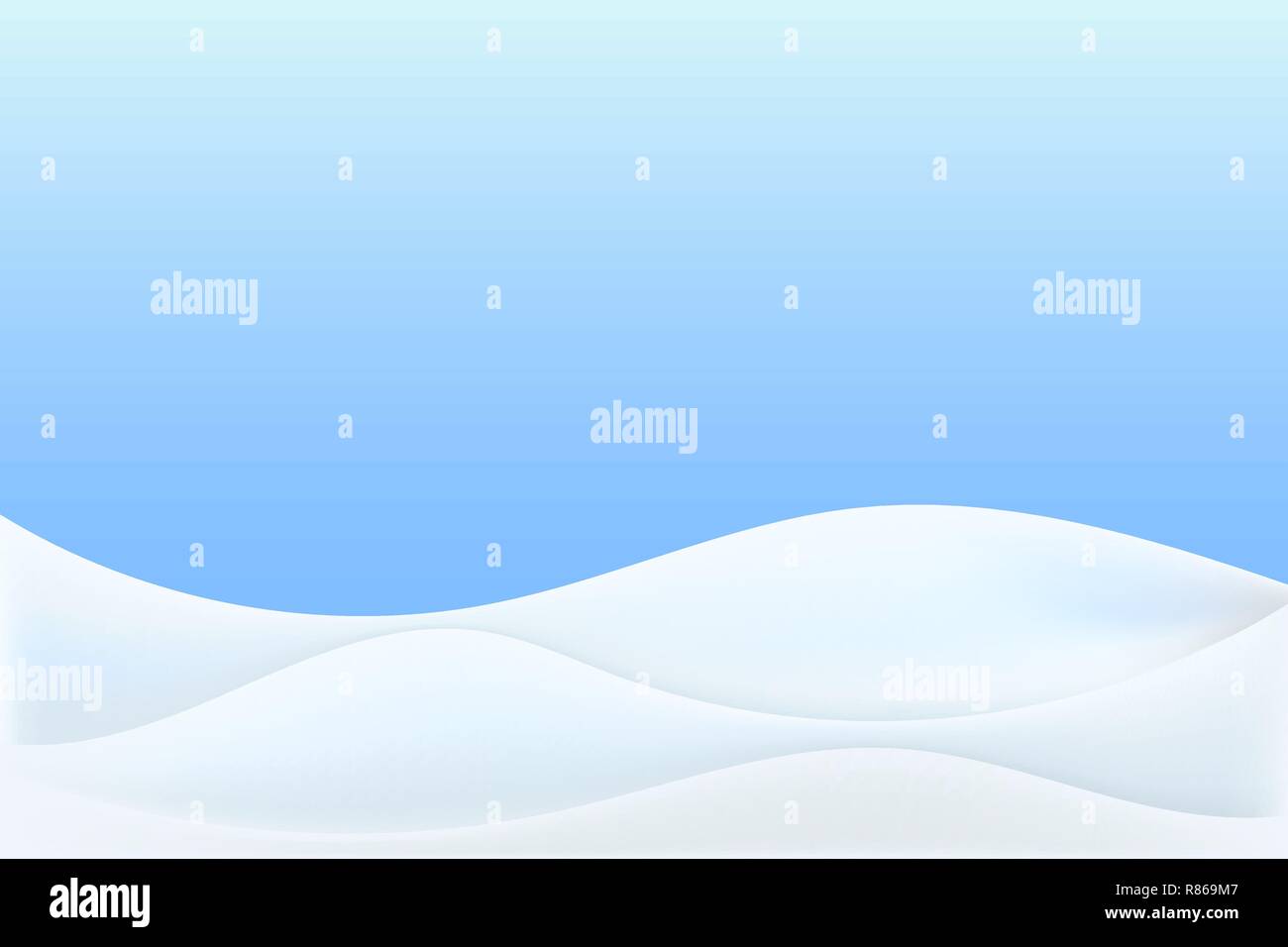 Realistic snowdrift isolated. Vector illustration with snow hills ...