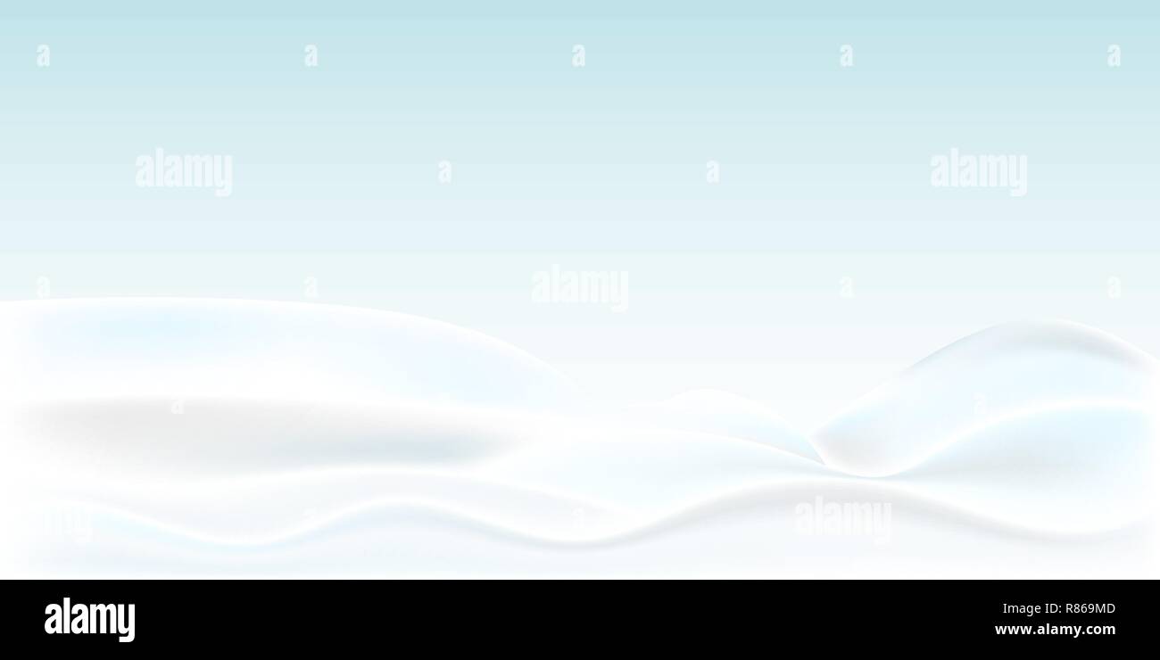 Realistic snowdrift isolated. Vector illustration with snow hills ...