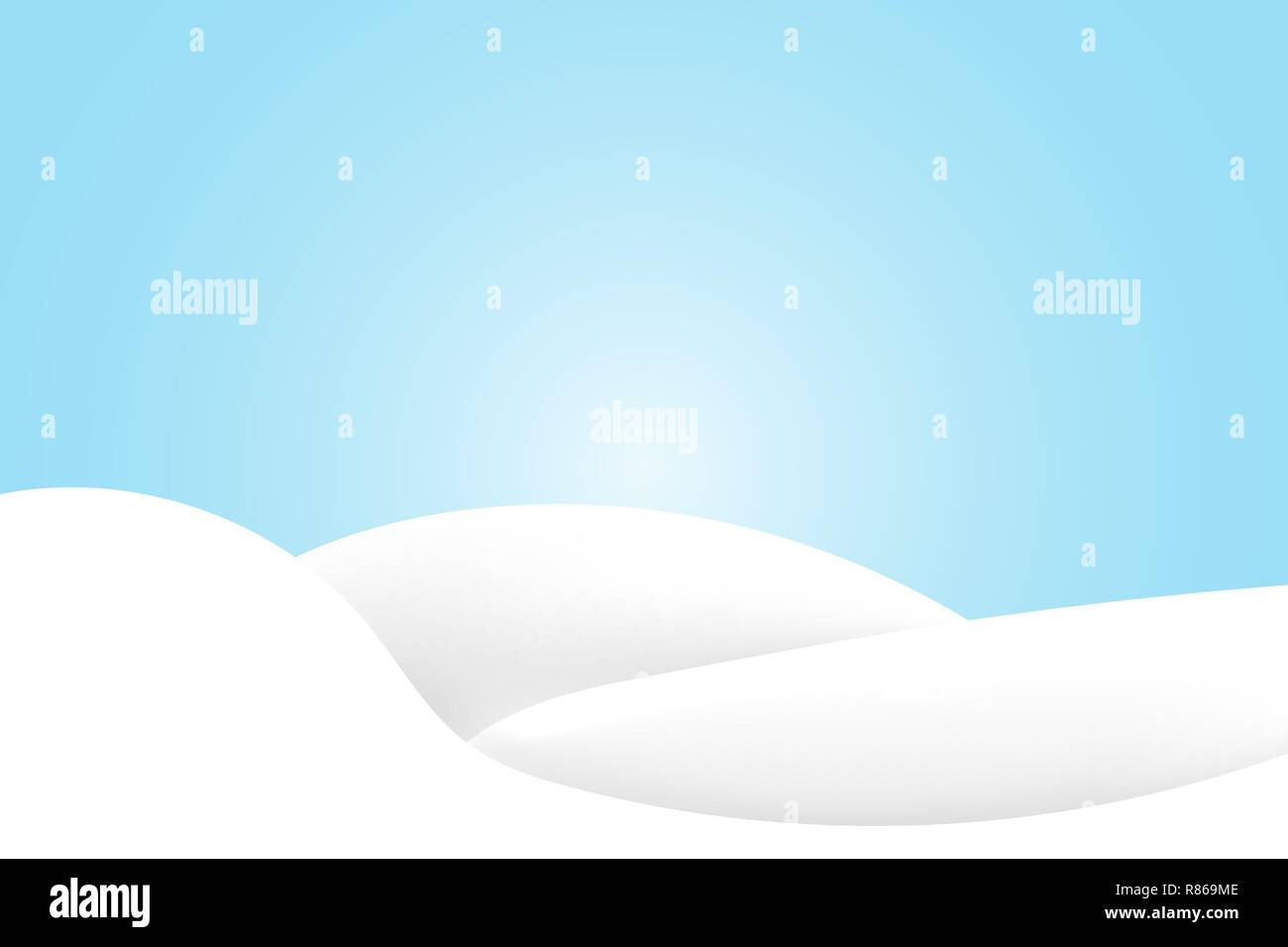 Realistic snowdrift isolated. Vector illustration with snow hills ...