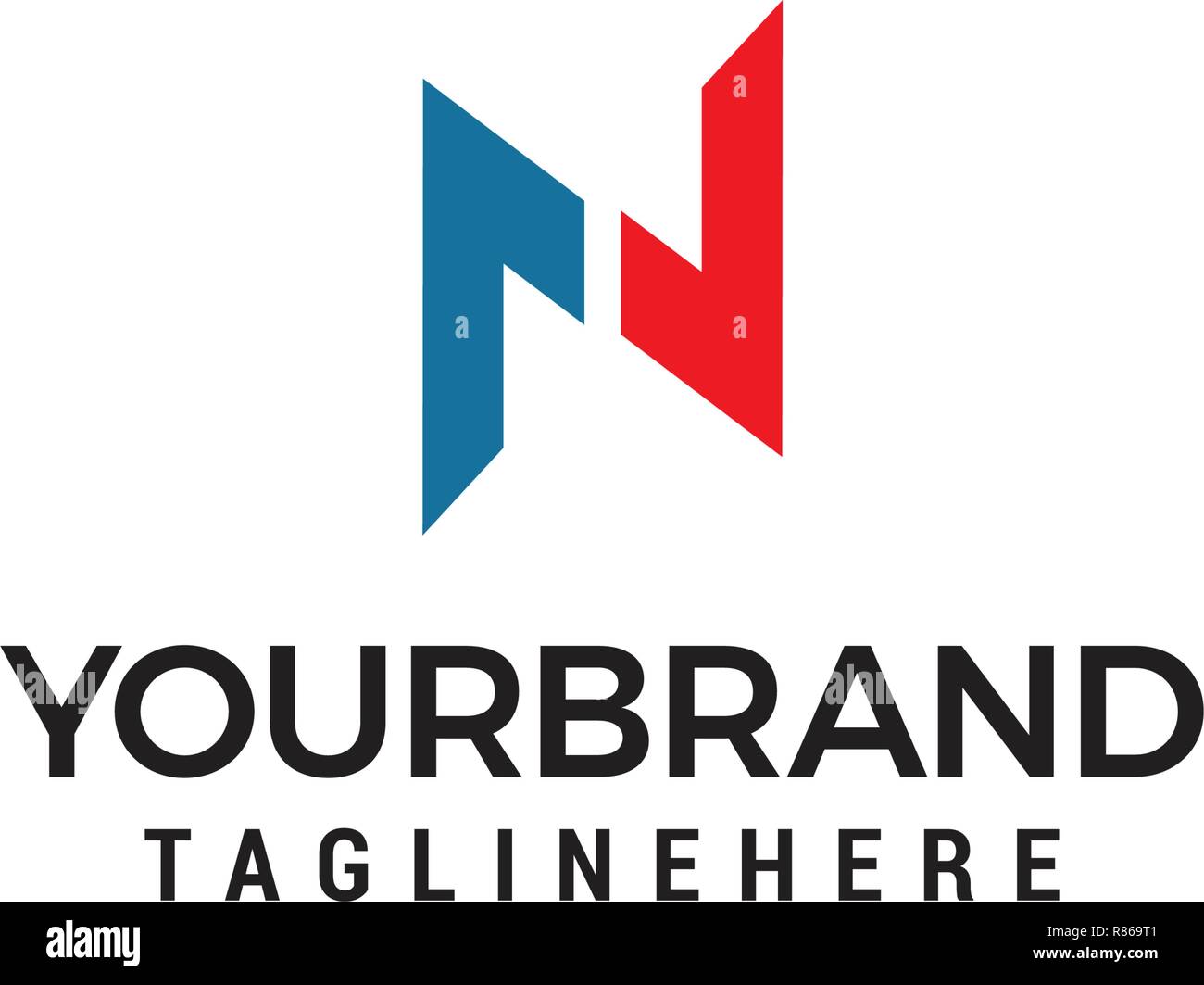 Letter N Logo template vector Stock Vector Image & Art - Alamy