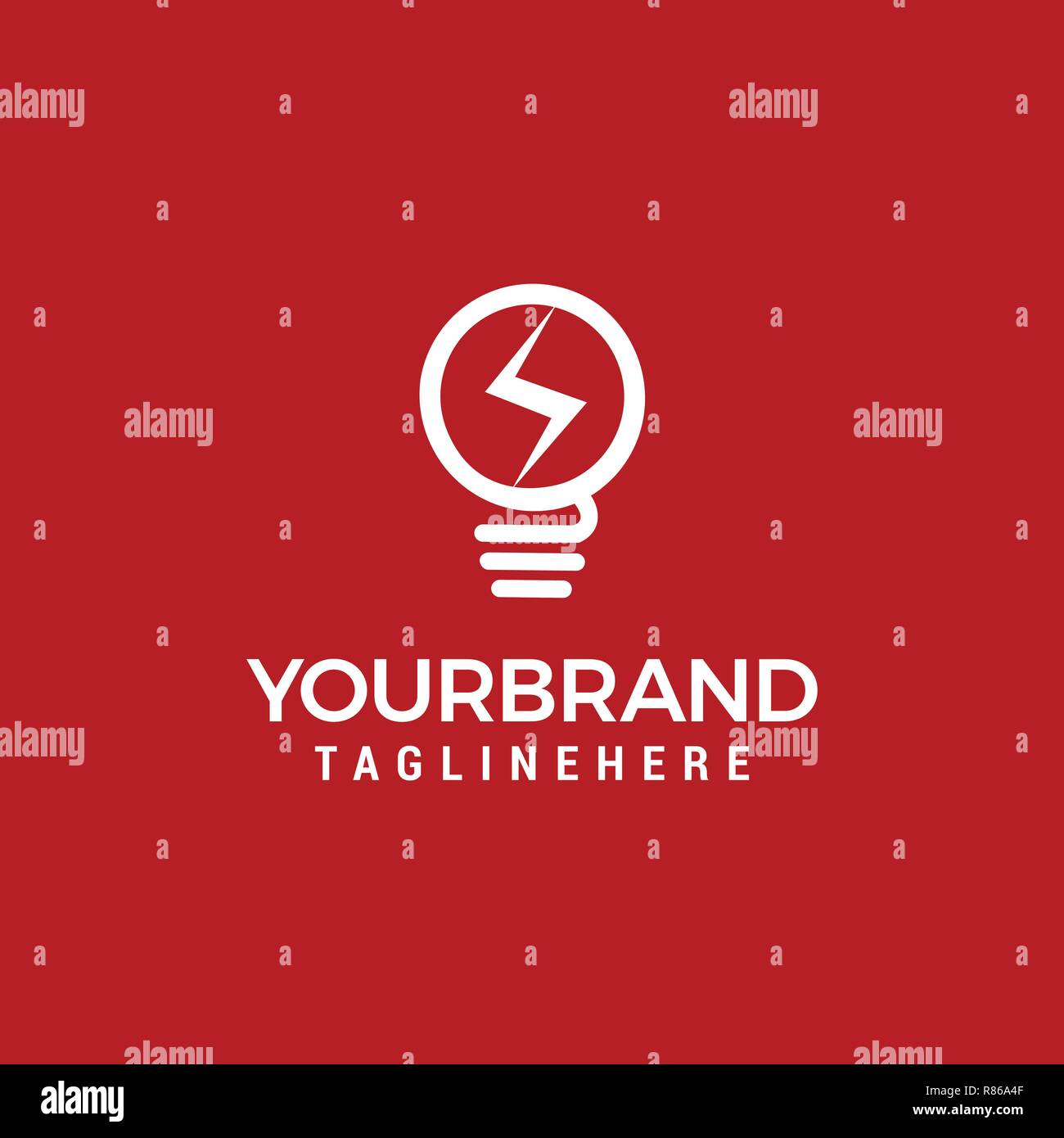 Electricity light logo hi-res stock photography and images - Alamy