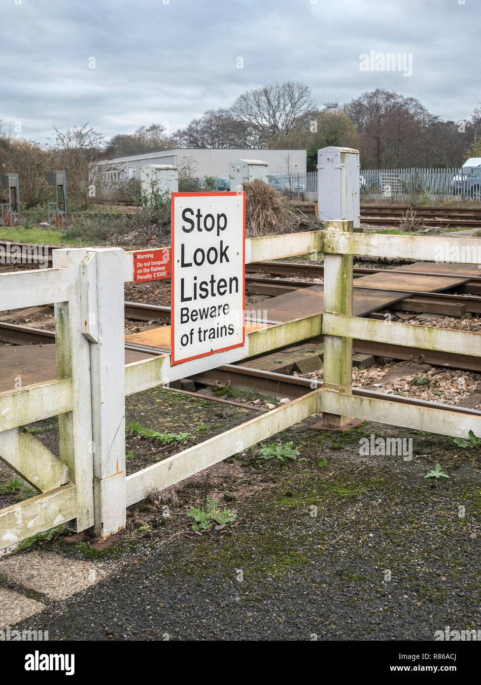 Stop Look Listen Sign High Resolution Stock Photography and Images - Alamy