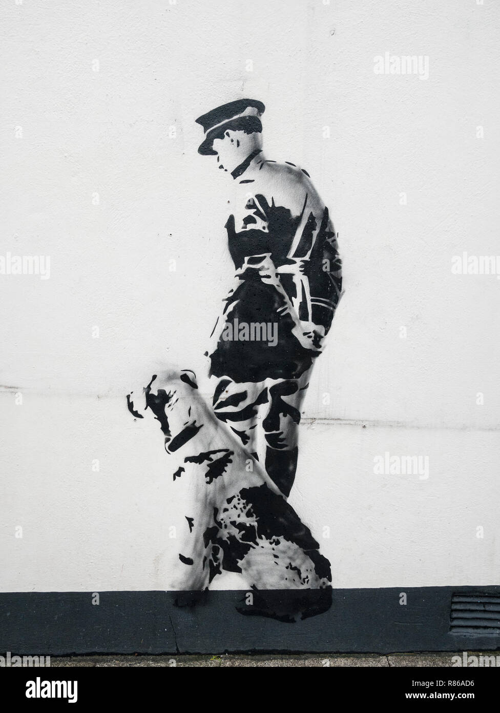 Banksy Graffiti Police