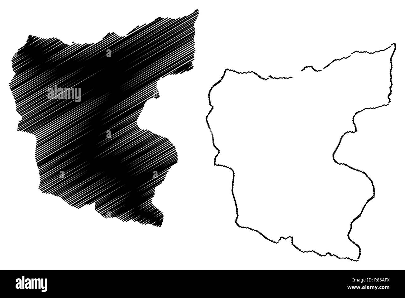 Giresun (Provinces of the Republic of Turkey) map vector illustration ...