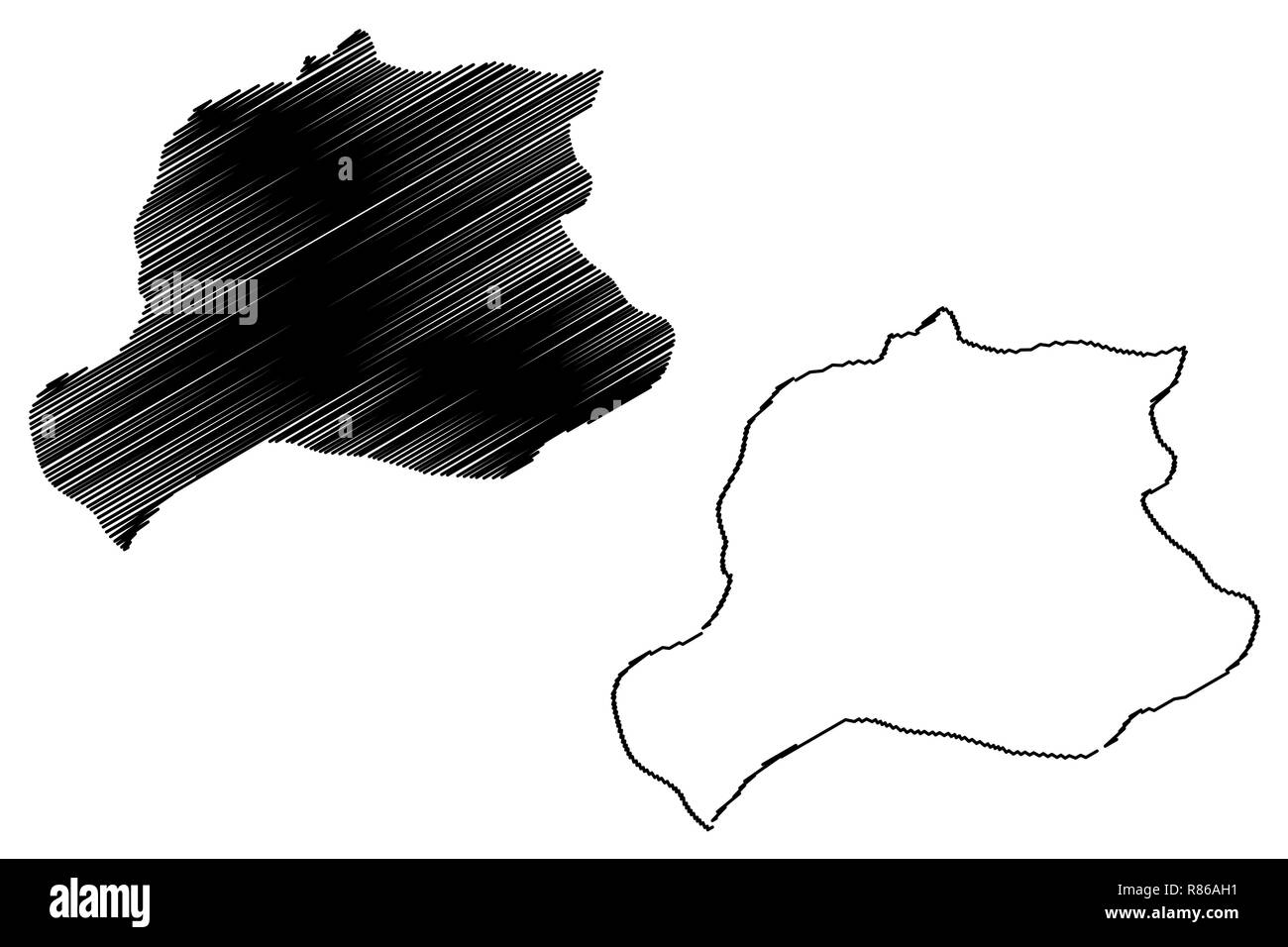 Bayburt (Provinces of the Republic of Turkey) map vector illustration ...